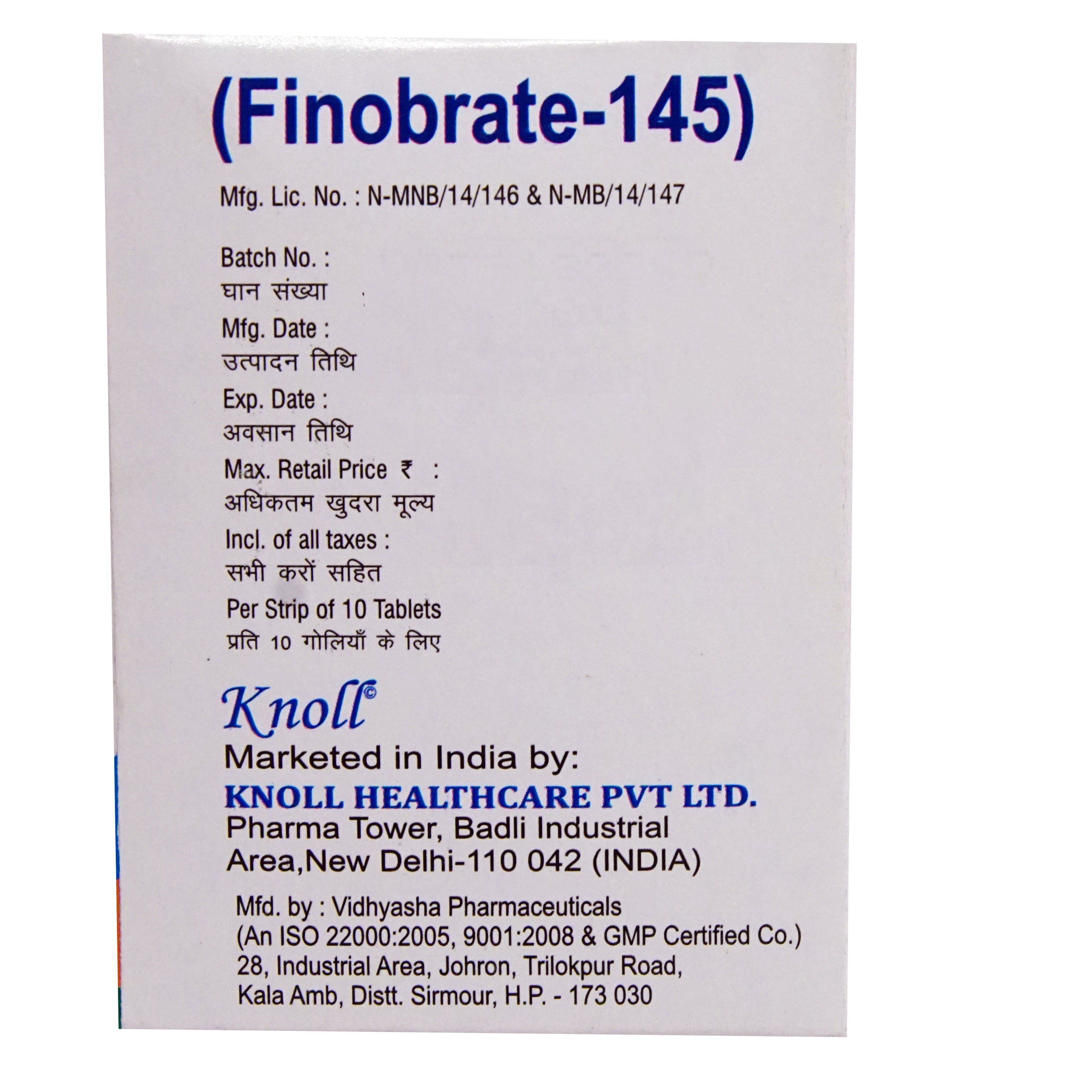 Finobrate-145 Tablet 10's Price, Uses, Side Effects, Composition ...