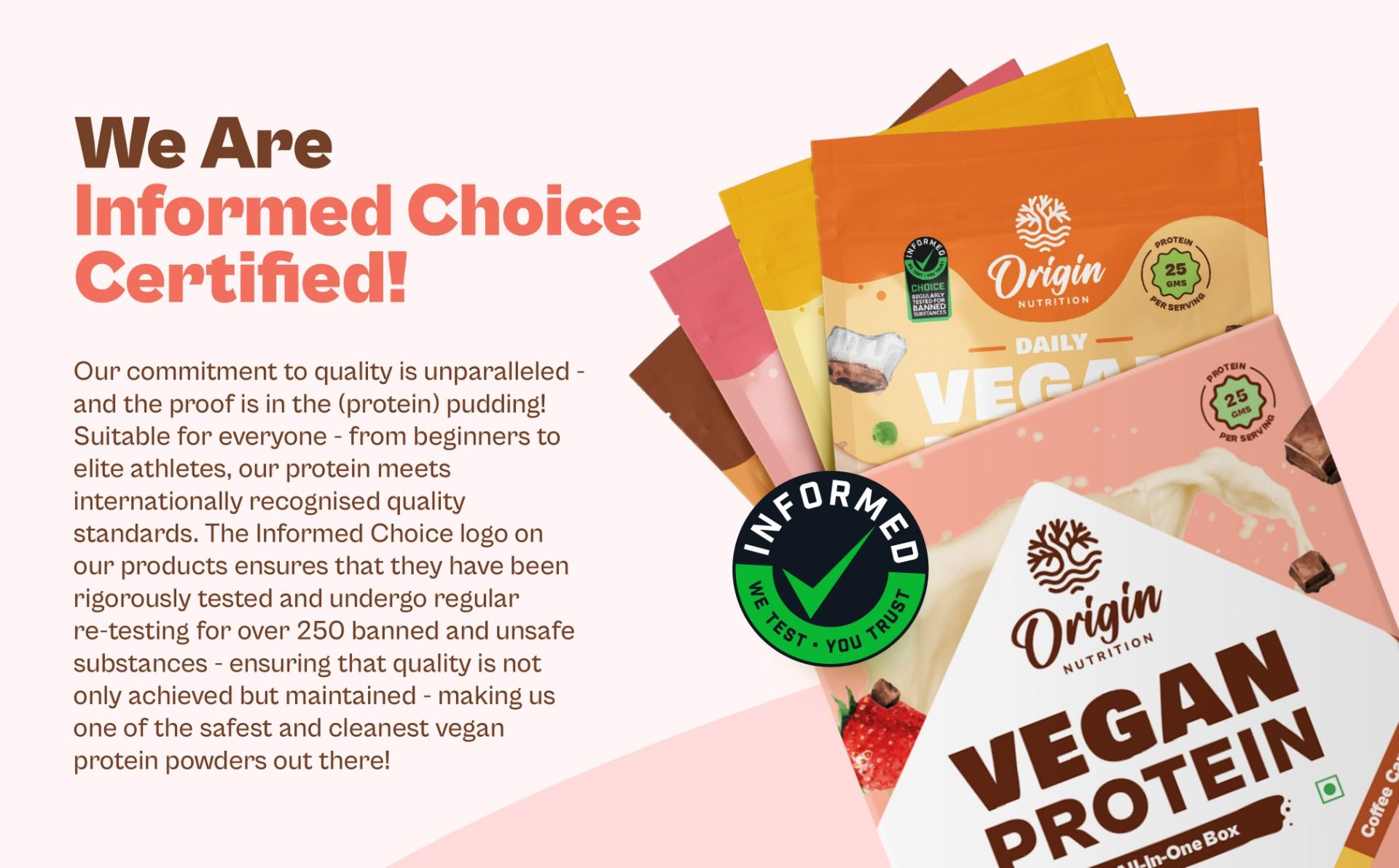 Origin Nutrition Vegan Protein Four Delicious Flavour Powder, 155.4 gm ...