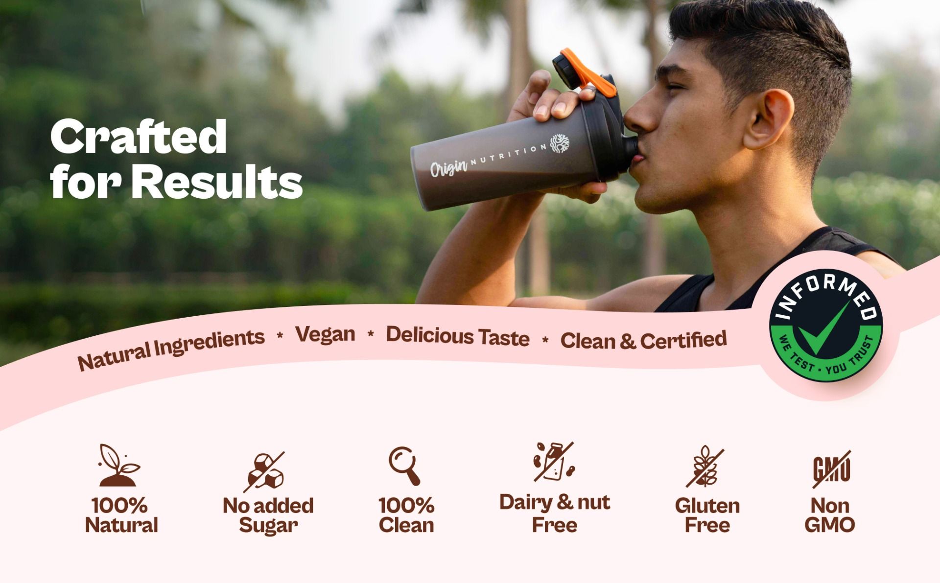 Origin Nutrition Vegan Protein Four Delicious Flavour Powder, 155.4 gm ...