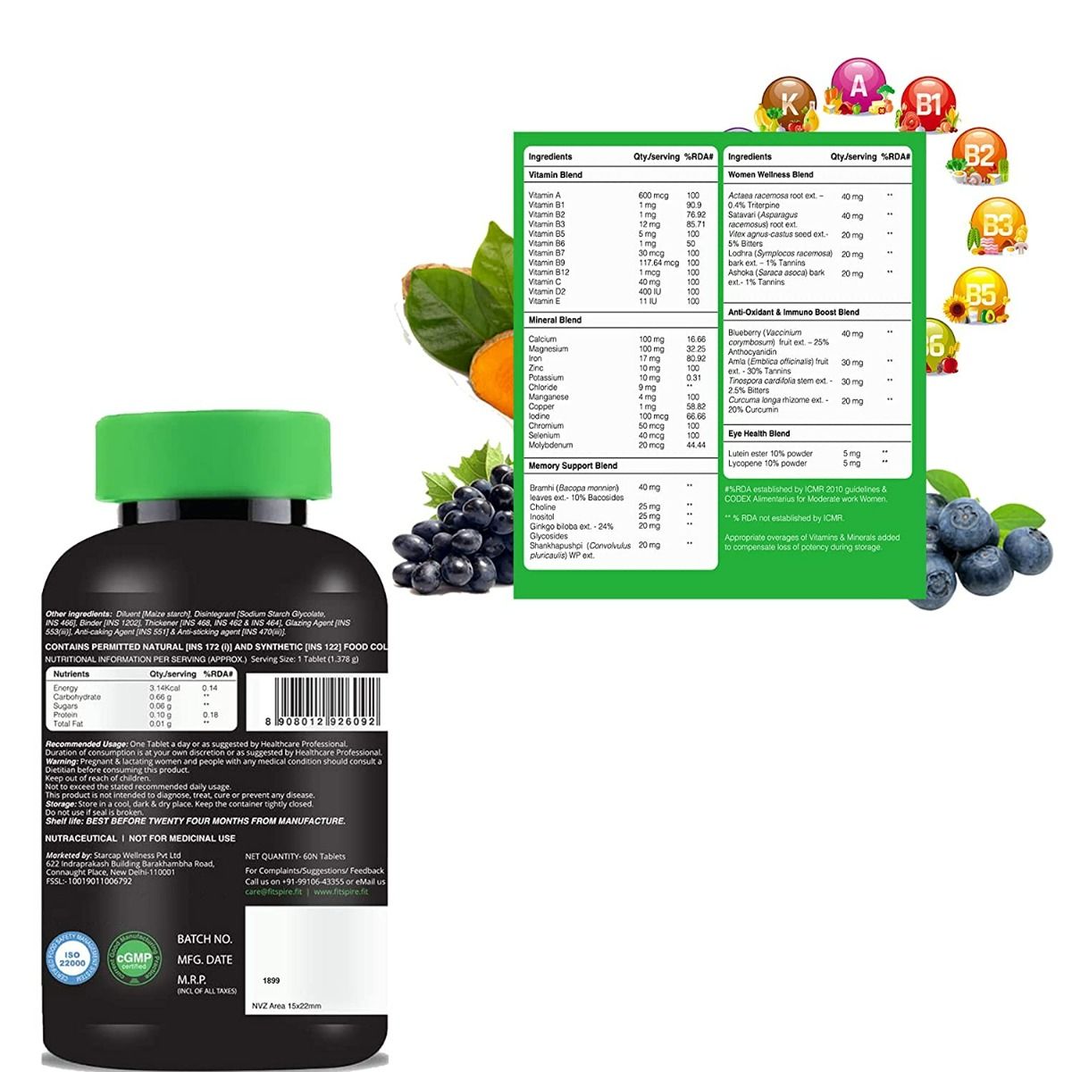 Fitspire Fit Women Multivitamin, 60 Tablets Price, Uses, Side Effects ...