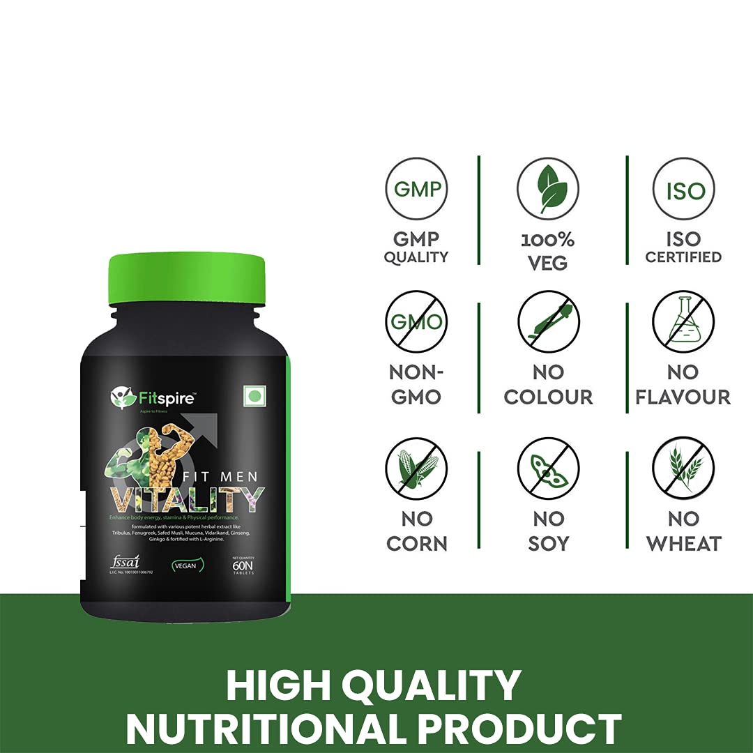 Fitspire Fit Men Vitality, 60 Tablets Price, Uses, Side Effects ...