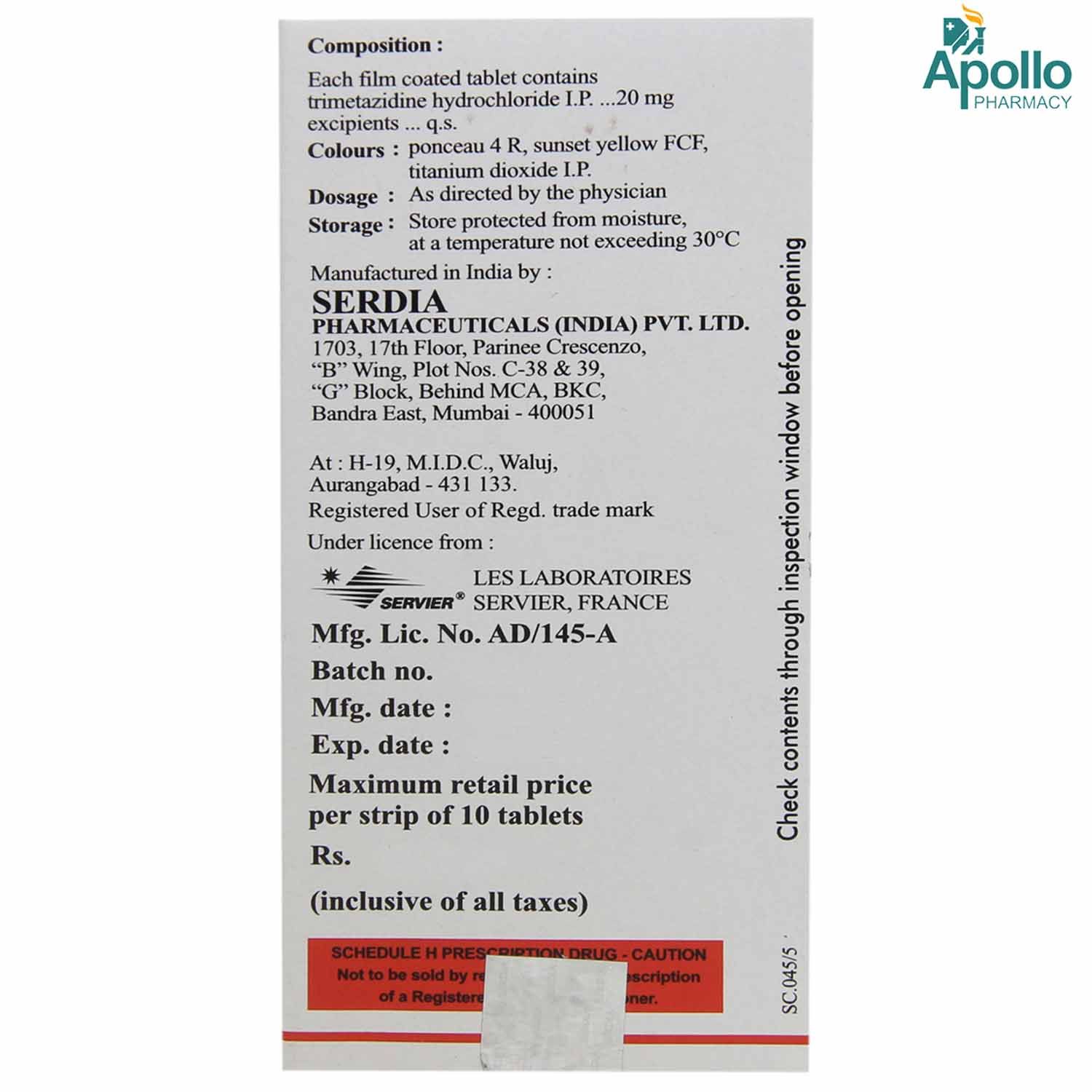 FLAVEDON 20MG TABLET Price, Uses, Side Effects, Composition - Apollo ...
