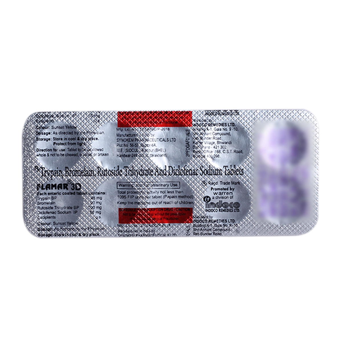 Flamar 3d Tablet 10's Price, Uses, Side Effects, Composition - Apollo Pharmacy