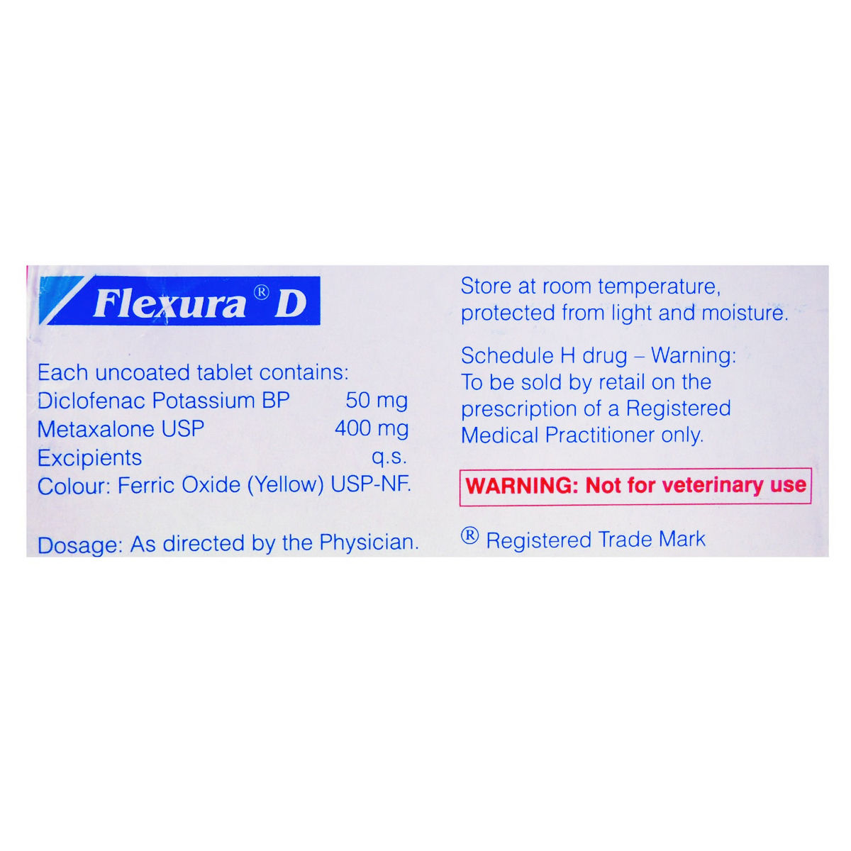 Flexura D Tablet 10's Price, Uses, Side Effects, Composition - Apollo ...