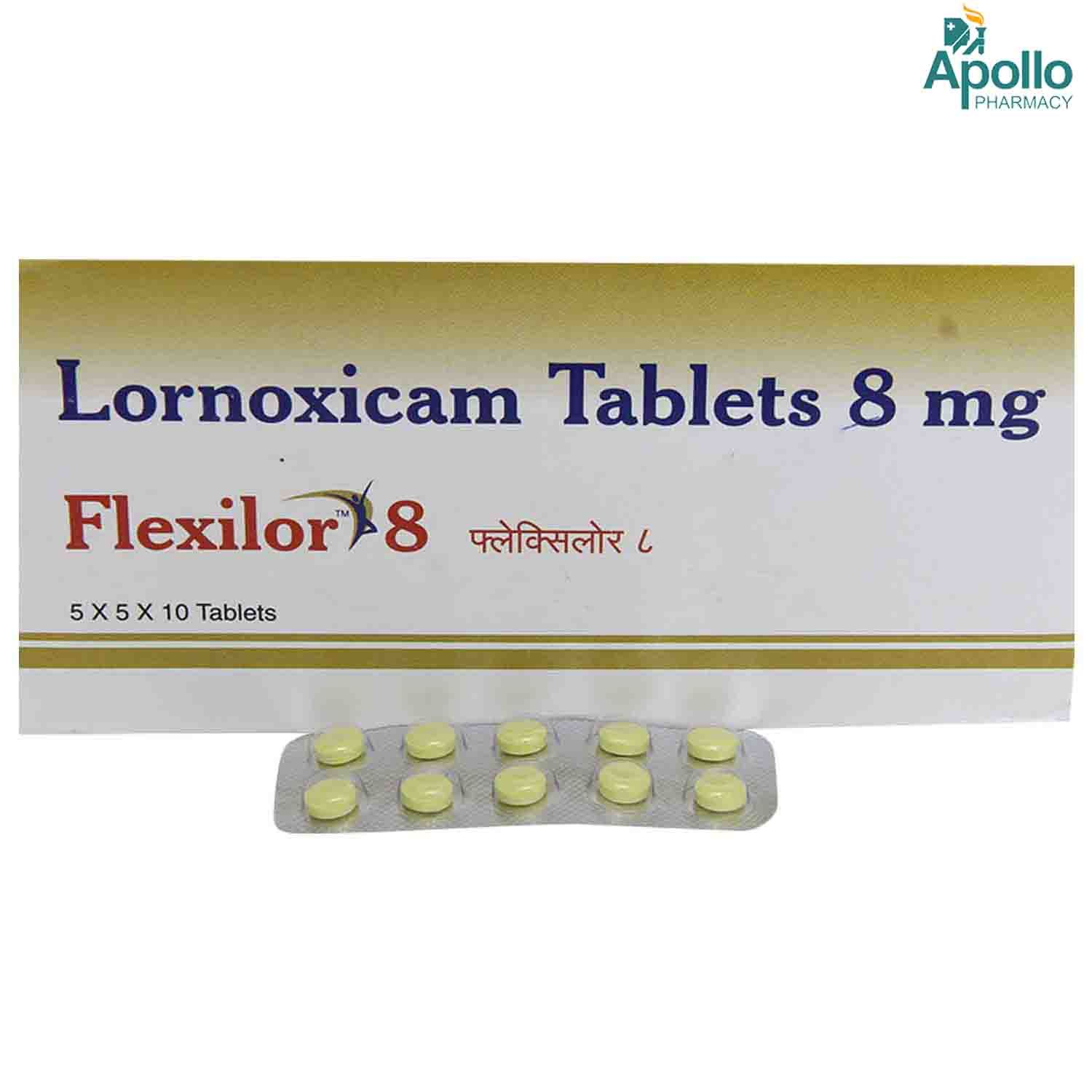 Flexilor 8 Tablet 10's Price, Uses, Side Effects, Composition - Apollo ...