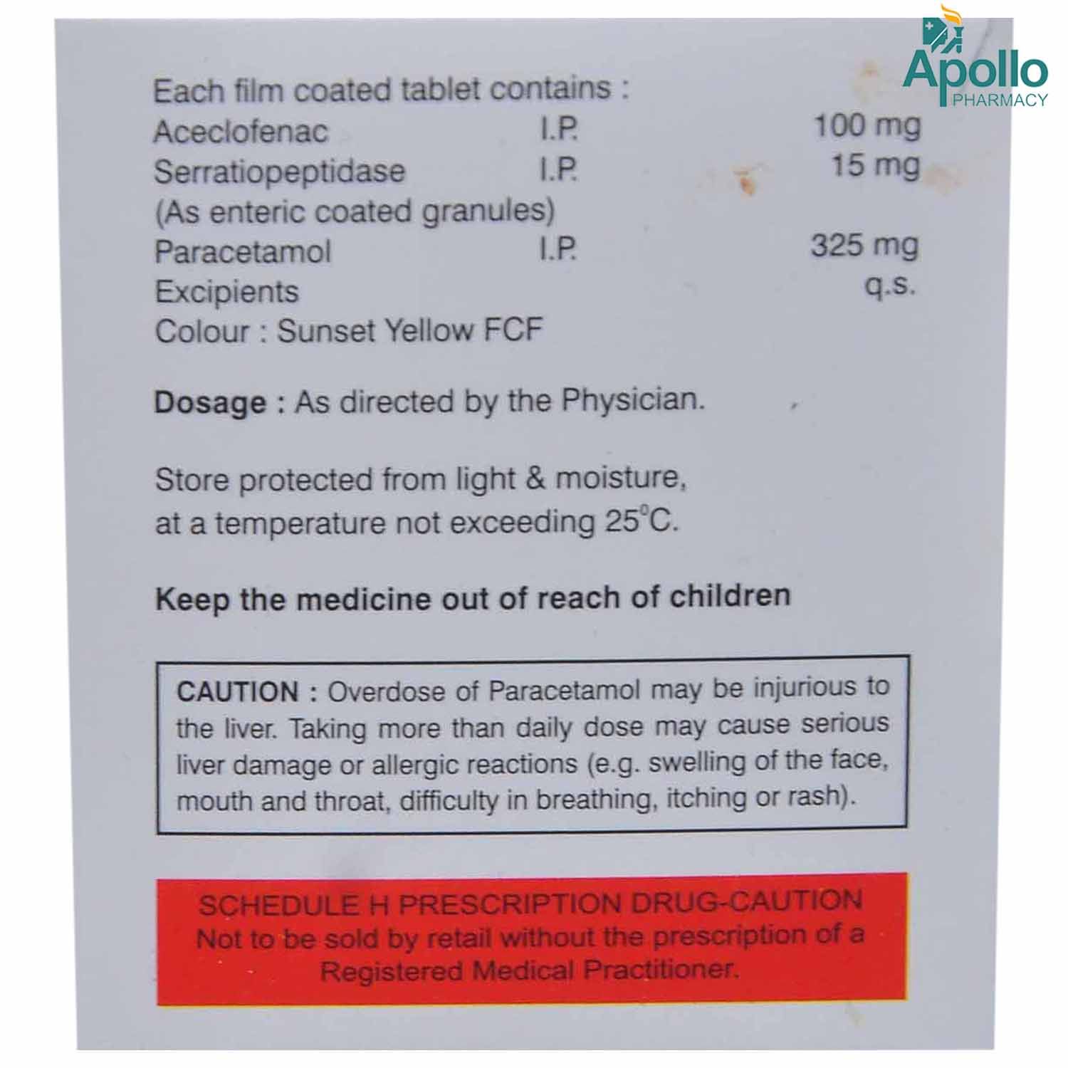 Flexilace SP Tablet 10's Price, Uses, Side Effects, Composition ...