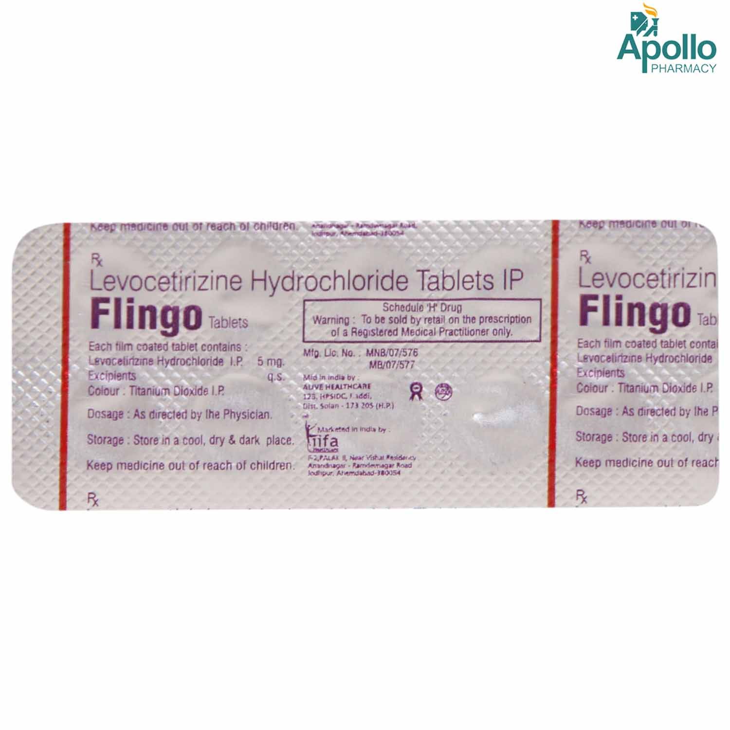 Flingo 5mg Tablet 10's Price, Uses, Side Effects, Composition - Apollo ...