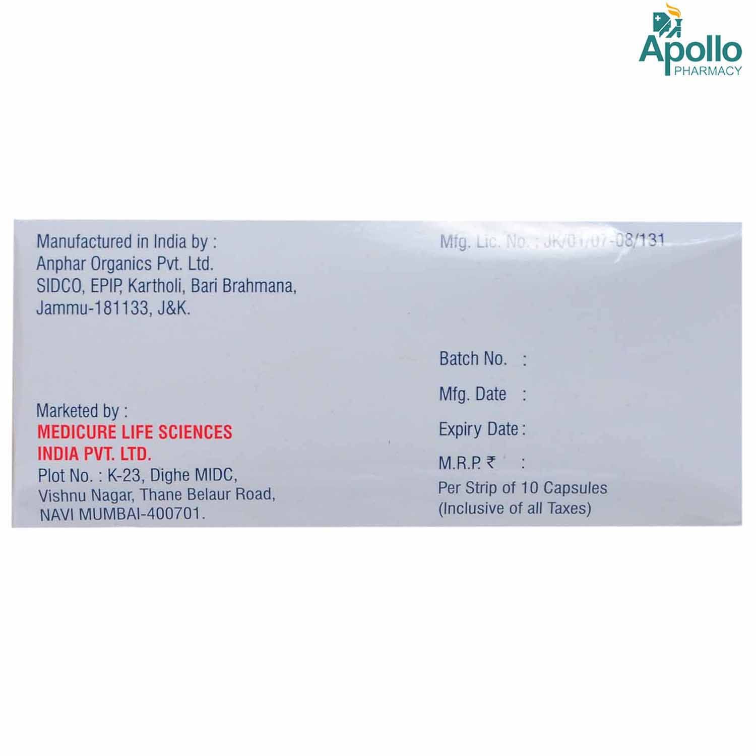 Flowthin Capsule 10's Price, Uses, Side Effects, Composition - Apollo ...