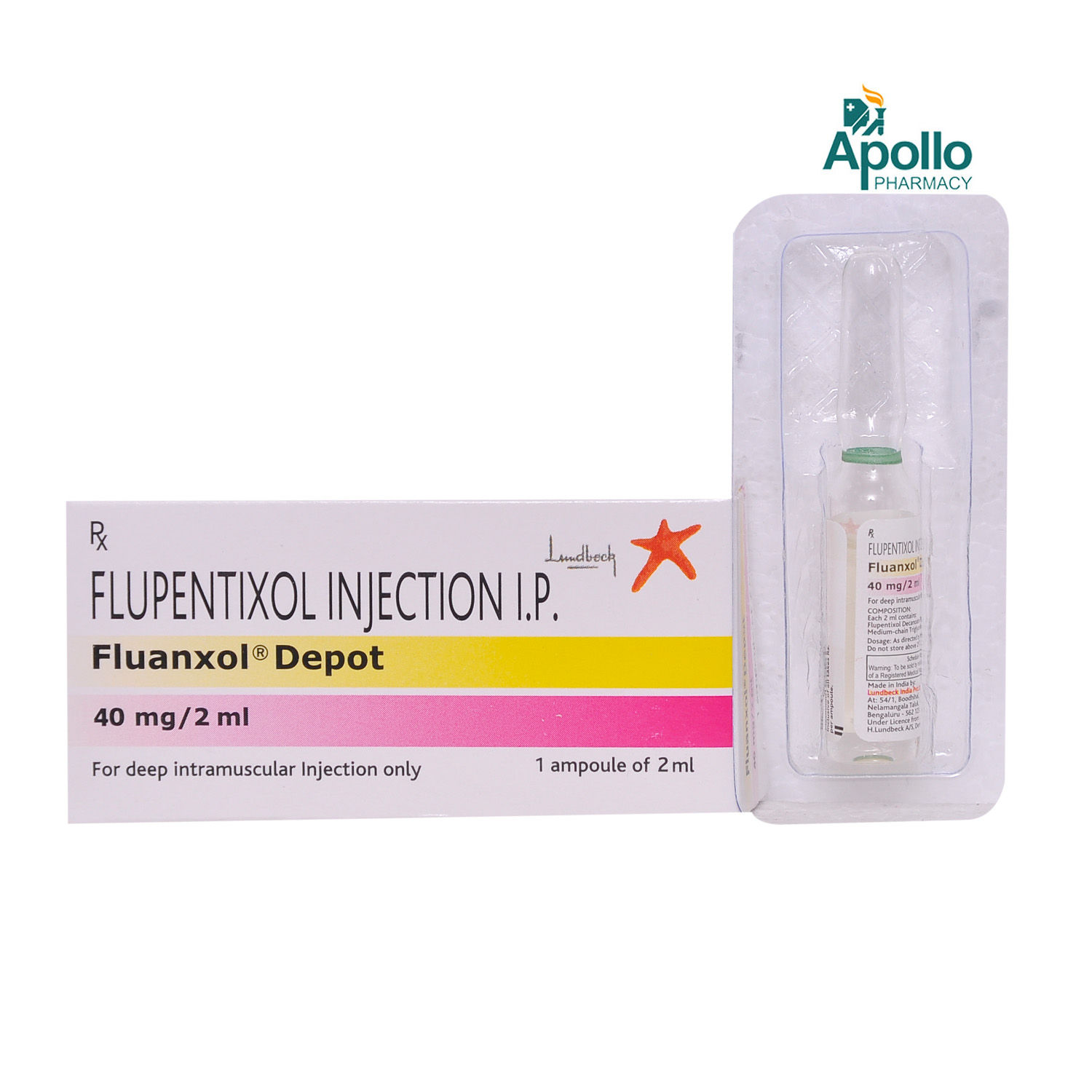 FLUANXOL DEPOT 40MG INJECTION 2ML Price, Uses, Side Effects ...