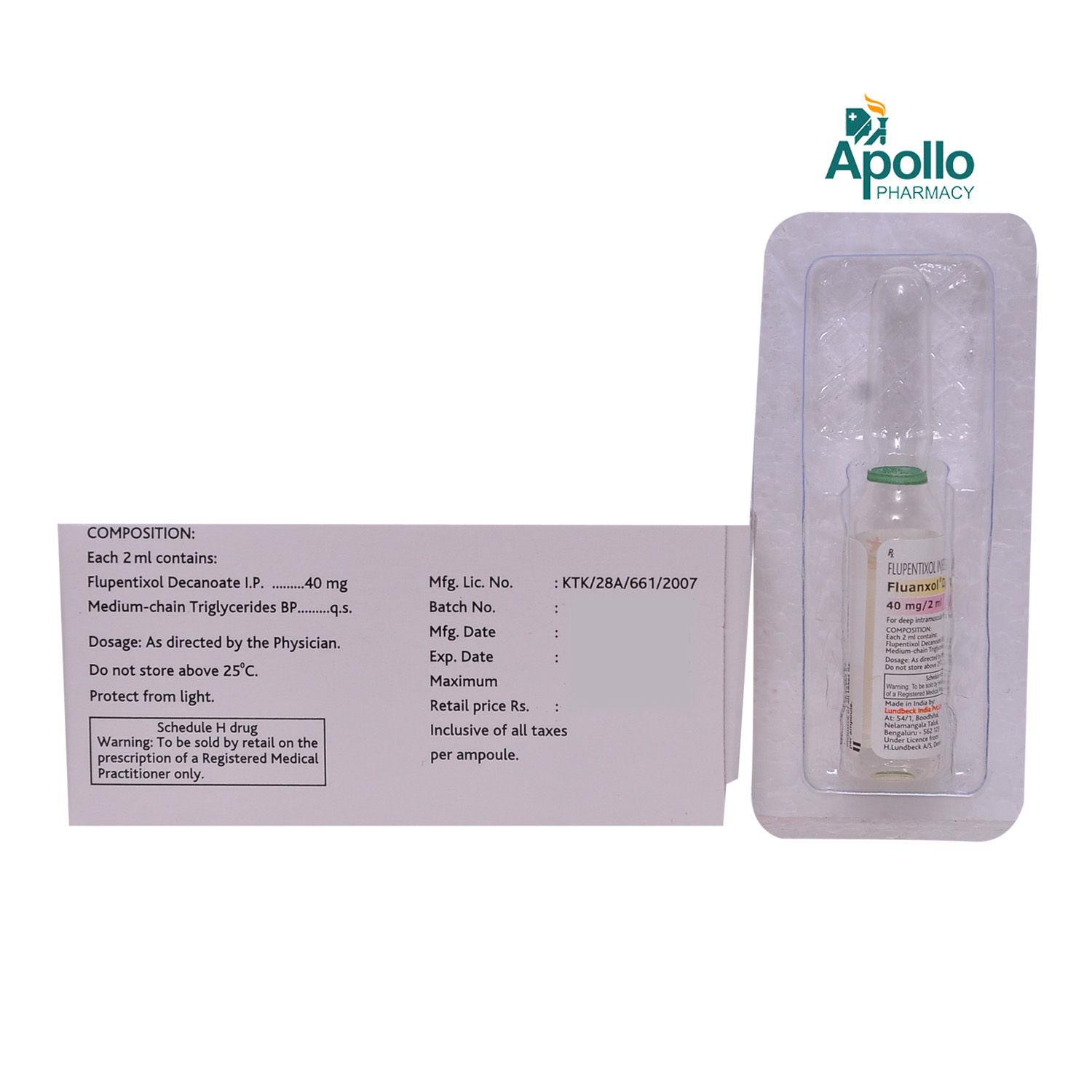 FLUANXOL DEPOT 40MG INJECTION 2ML Price, Uses, Side Effects ...