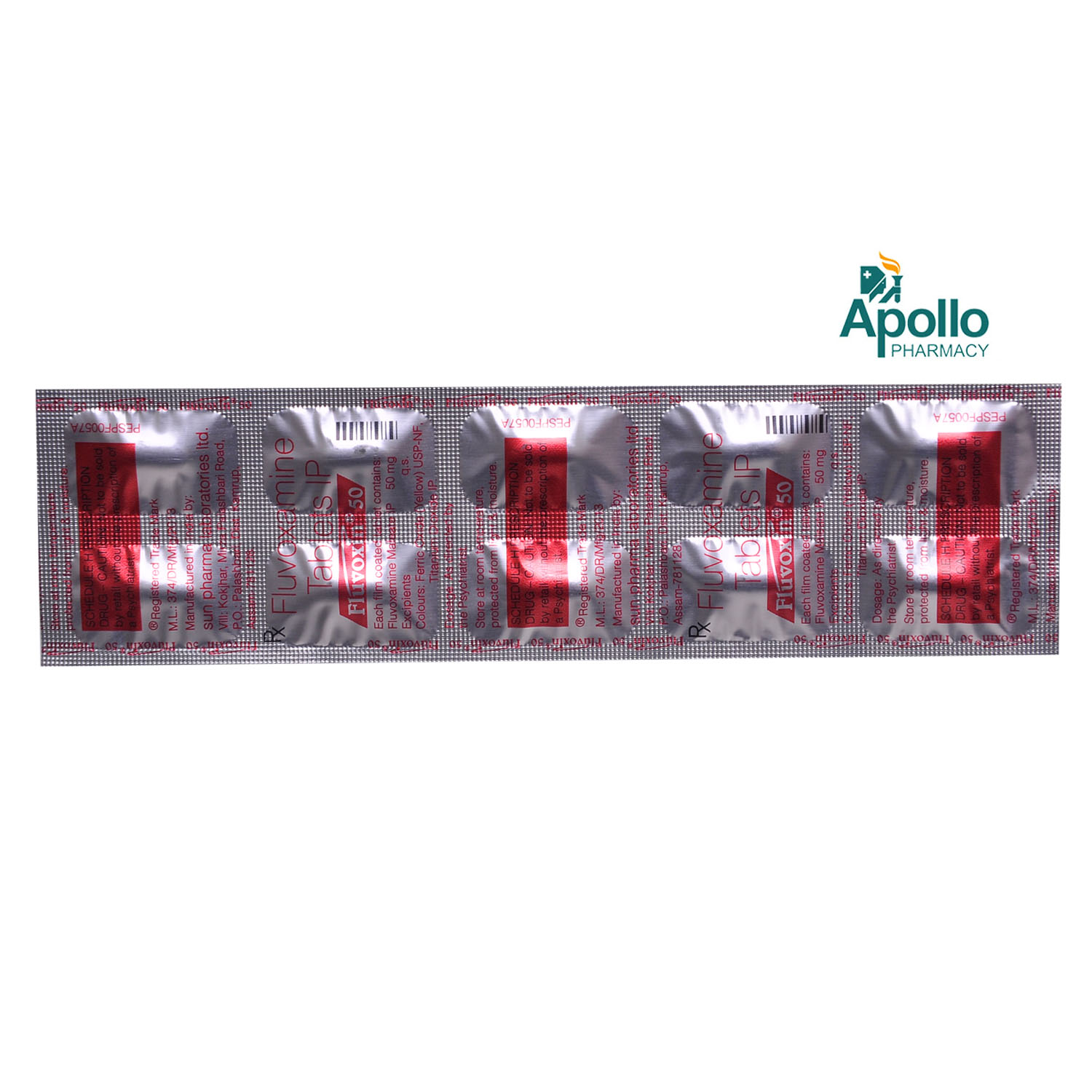 Fluvoxin 50 Tablet 10's Price, Uses, Side Effects, Composition - Apollo ...