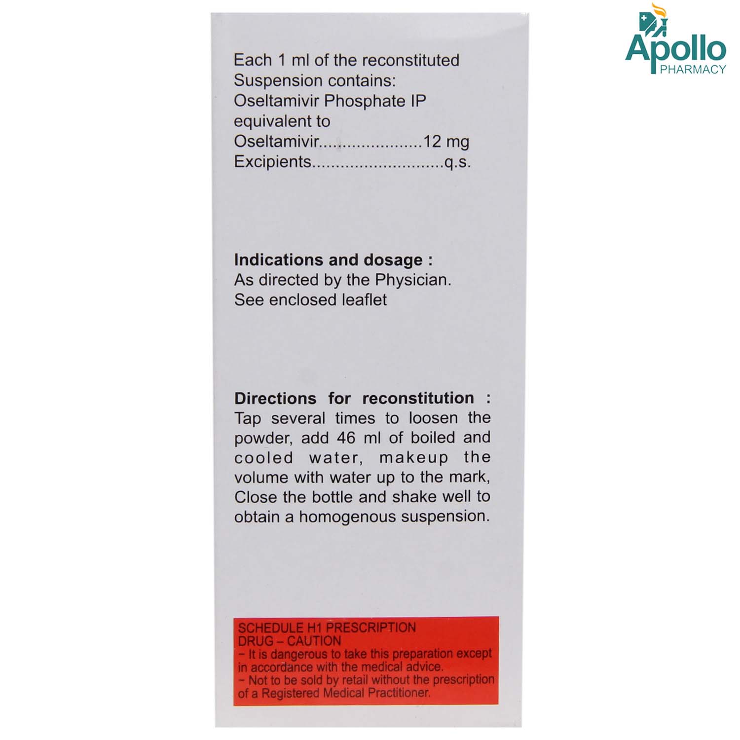 Fluvir Oral Suspension 75 ml Price, Uses, Side Effects, Composition ...