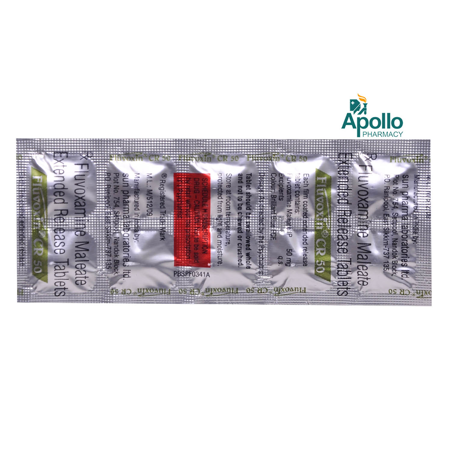 FLUVOXIN CR 50MG TABLET Price, Uses, Side Effects, Composition - Apollo ...