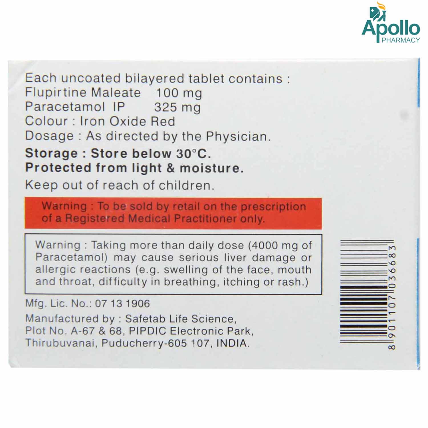 Flugesic P Tablet 10's Price, Uses, Side Effects, Composition - Apollo ...