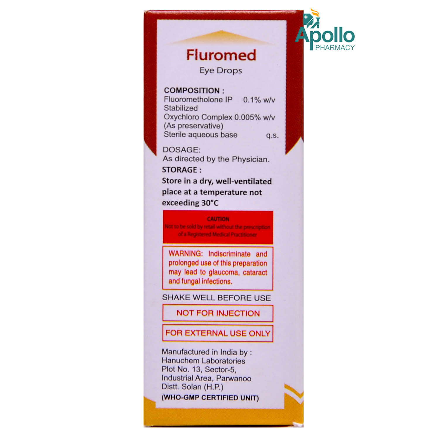 Fluromed Eye Drop 5 ml Price, Uses, Side Effects, Composition - Apollo ...