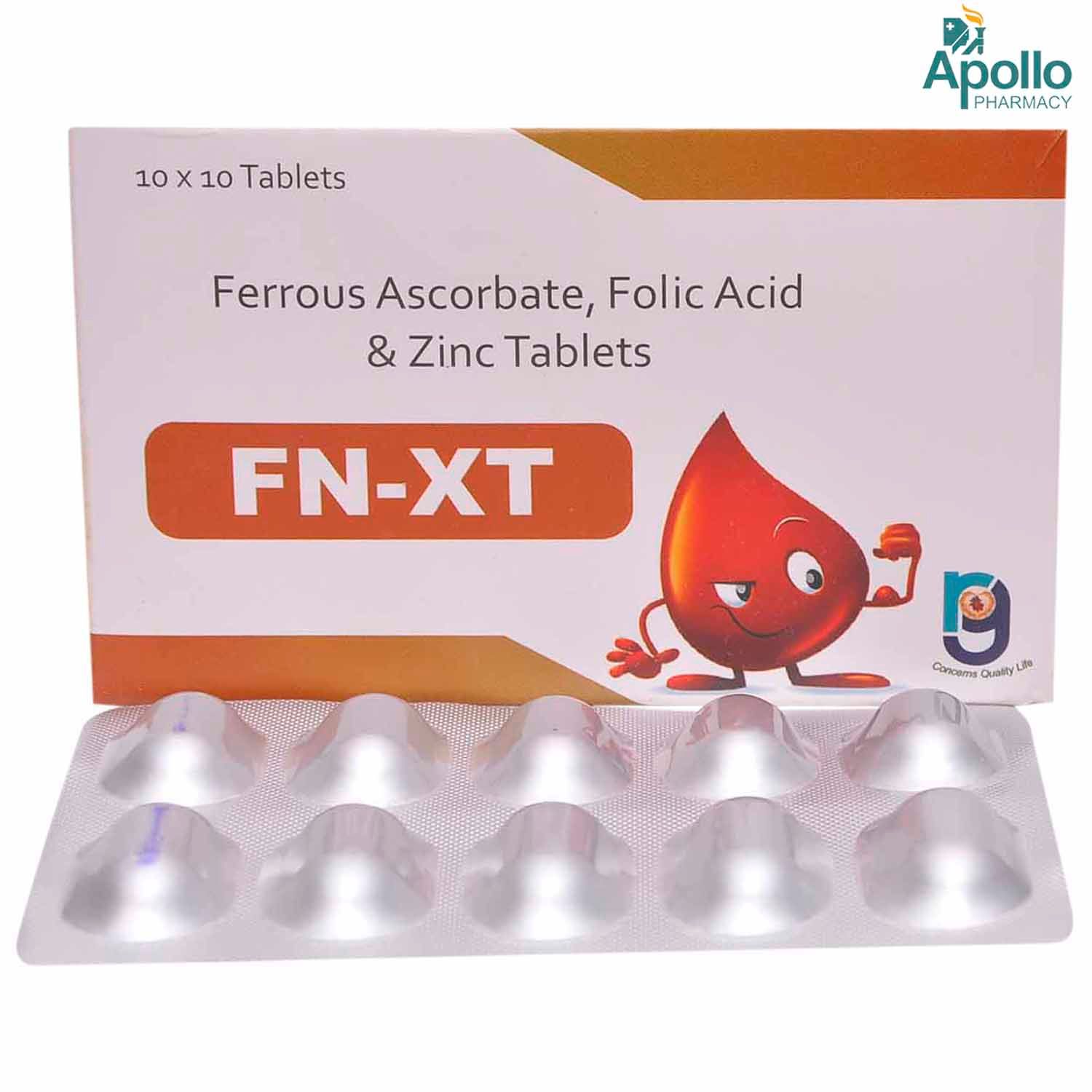 FN XT Tablet 10's Price, Uses, Side Effects, Composition - Apollo Pharmacy