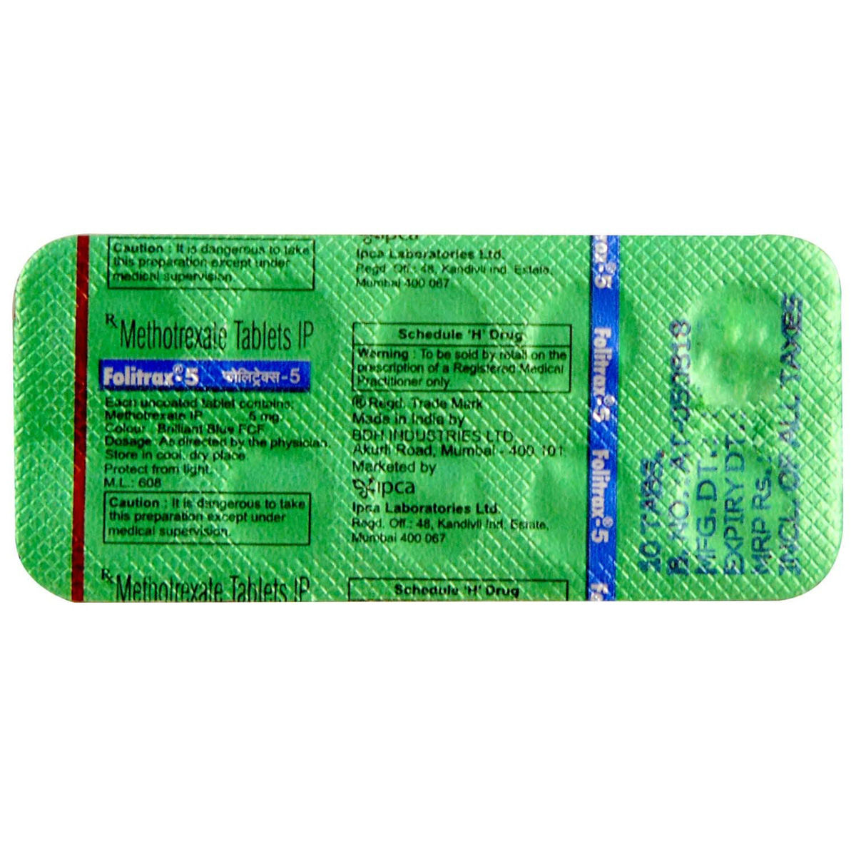 Folitrax-5 Tablet 10's Price, Uses, Side Effects, Composition - Apollo ...