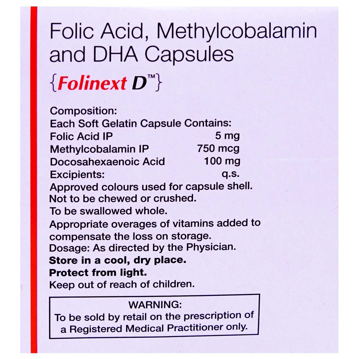 Folinext D Capsule 15's Price, Uses, Side Effects, Composition - Apollo ...