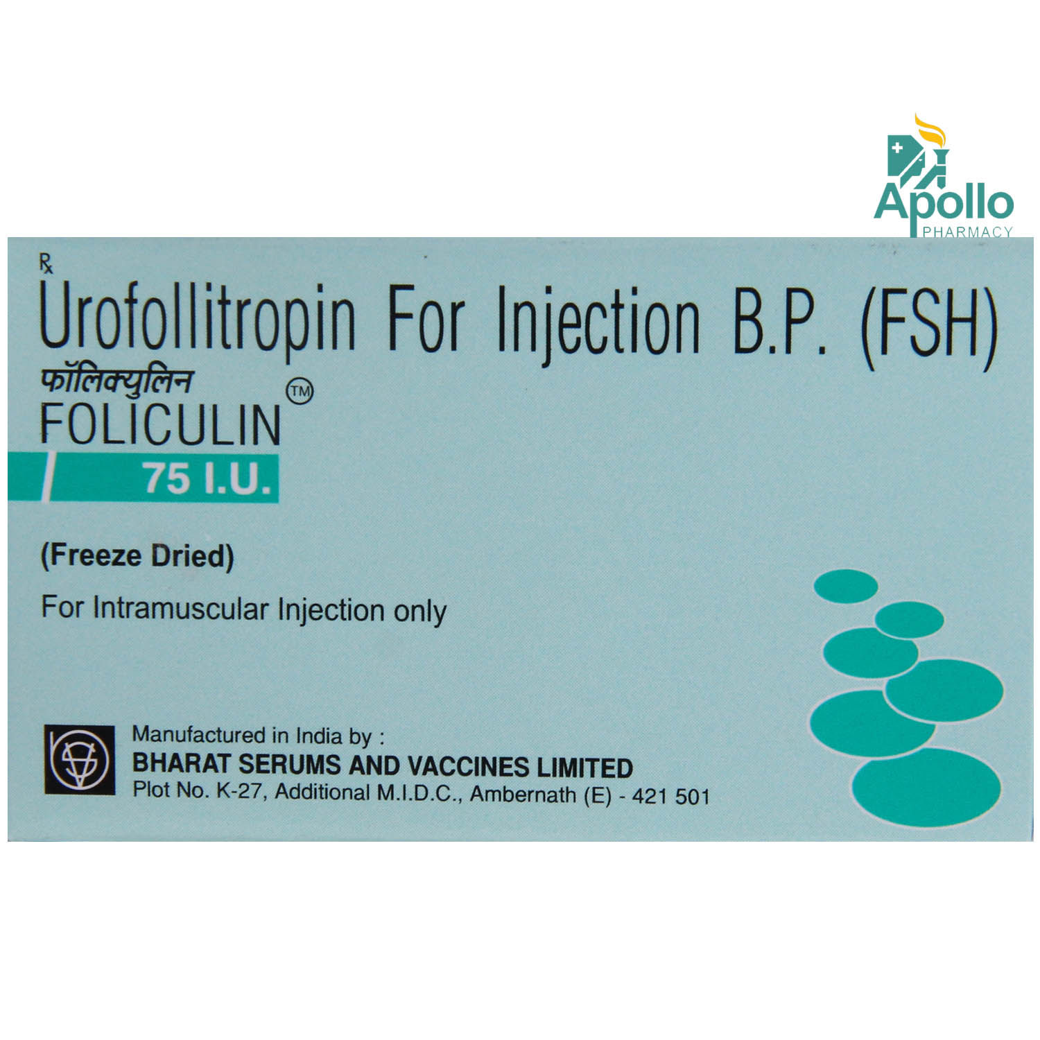 FOLICULIN INJECTION 75 IU Price, Uses, Side Effects, Composition ...