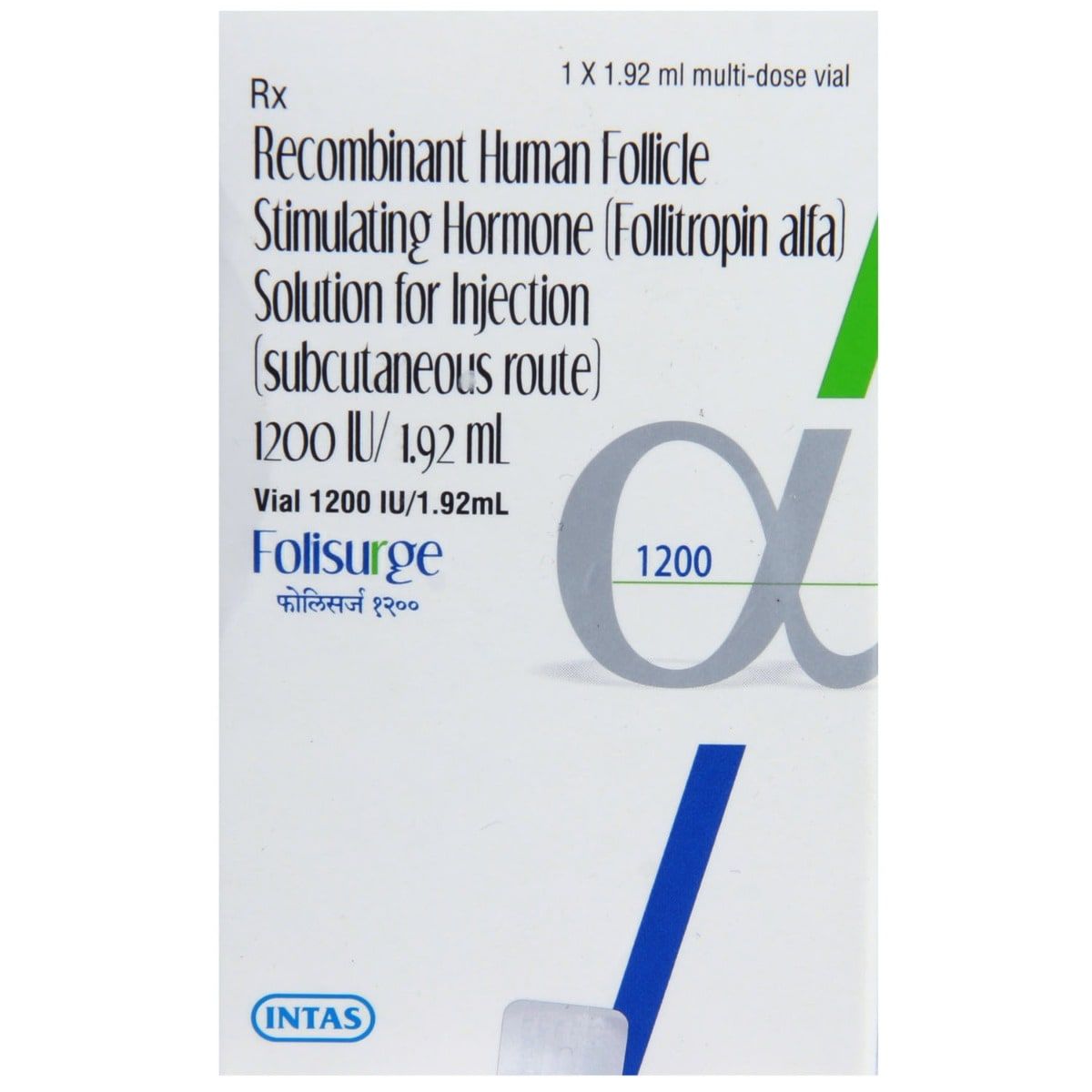 Folisurge 1200 Iu Inj Price, Uses, Side Effects, Composition - Apollo ...