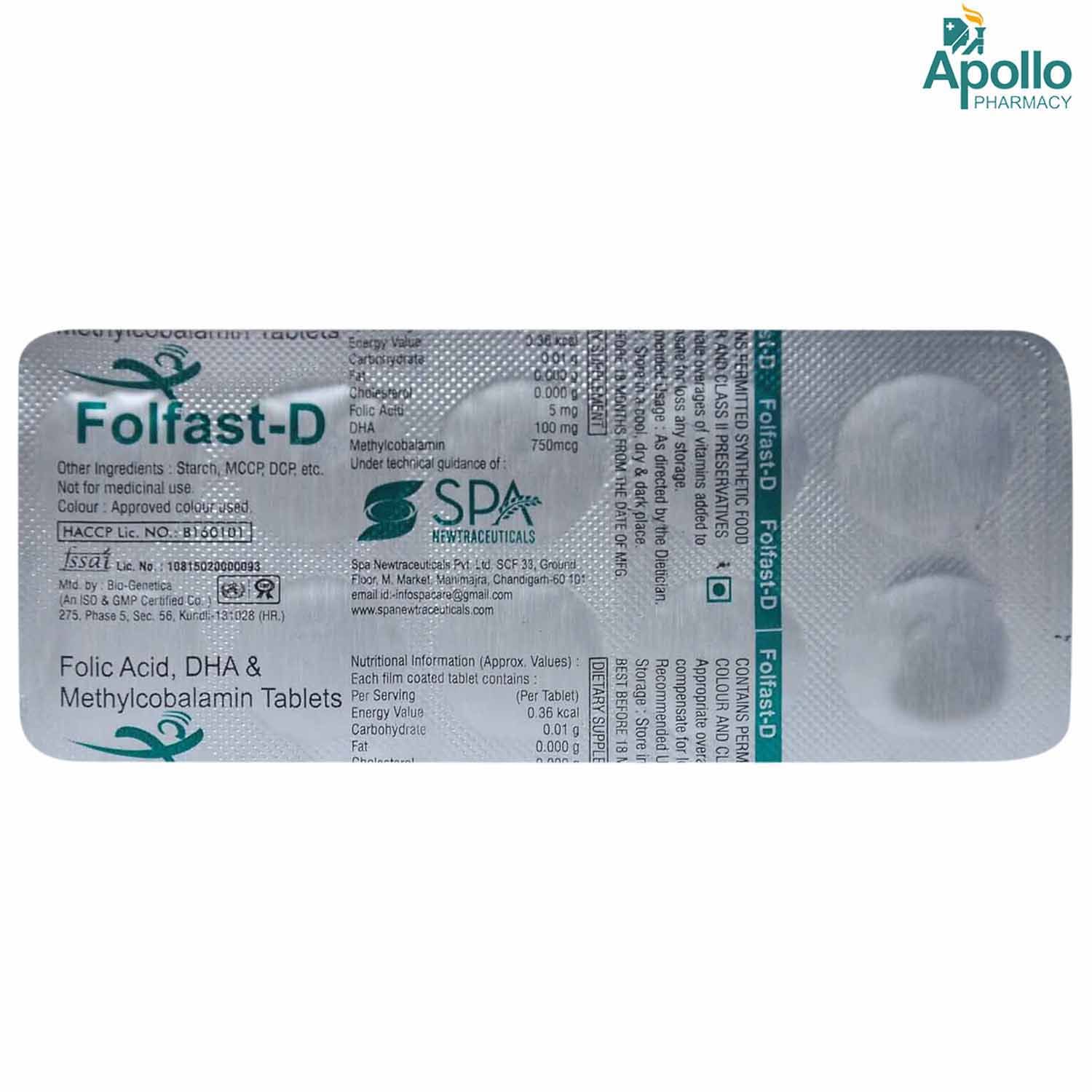 Folfast-D Tablet 10's Price, Uses, Side Effects, Composition - Apollo ...