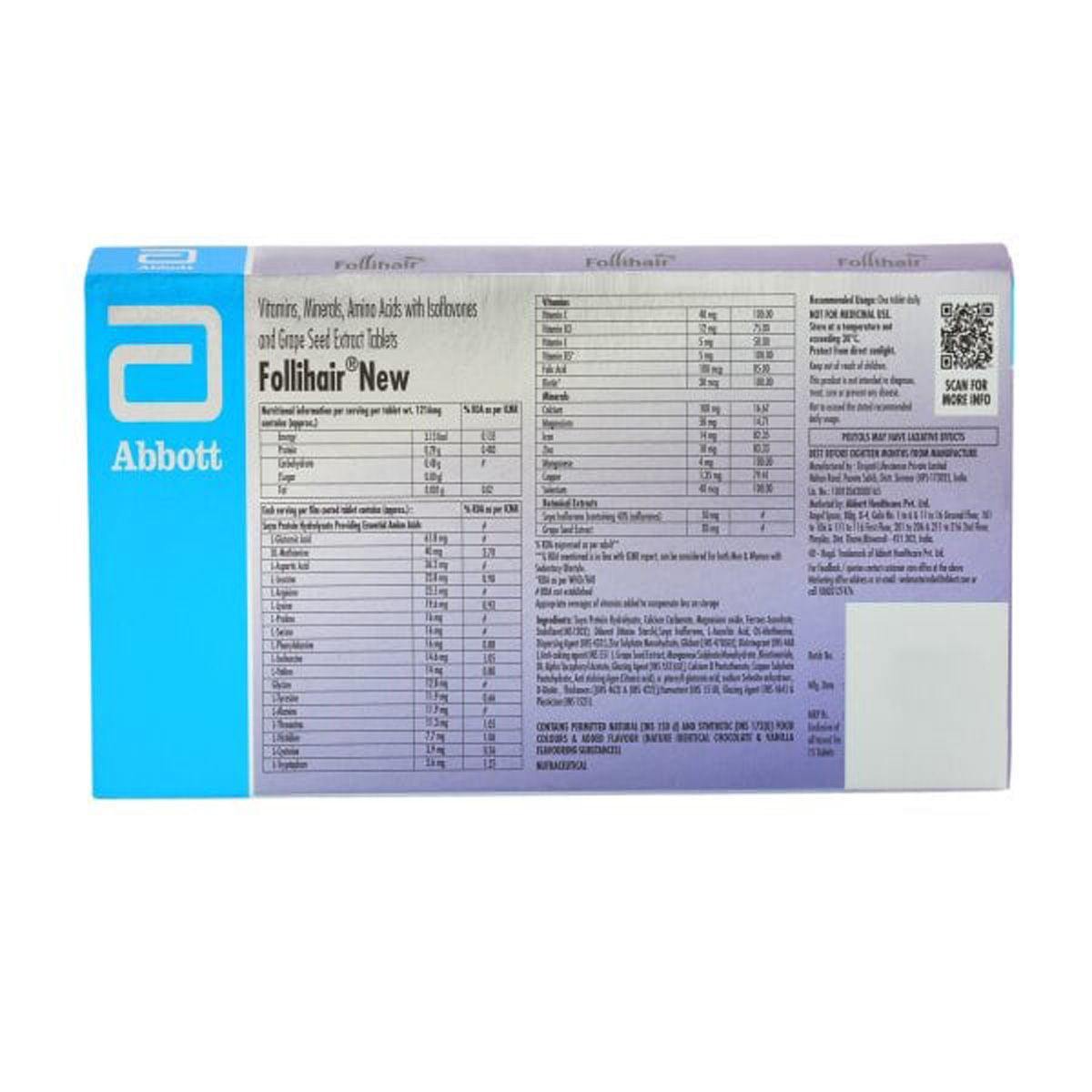 Follihair New Tablets 15's Price, Uses, Side Effects, Composition ...