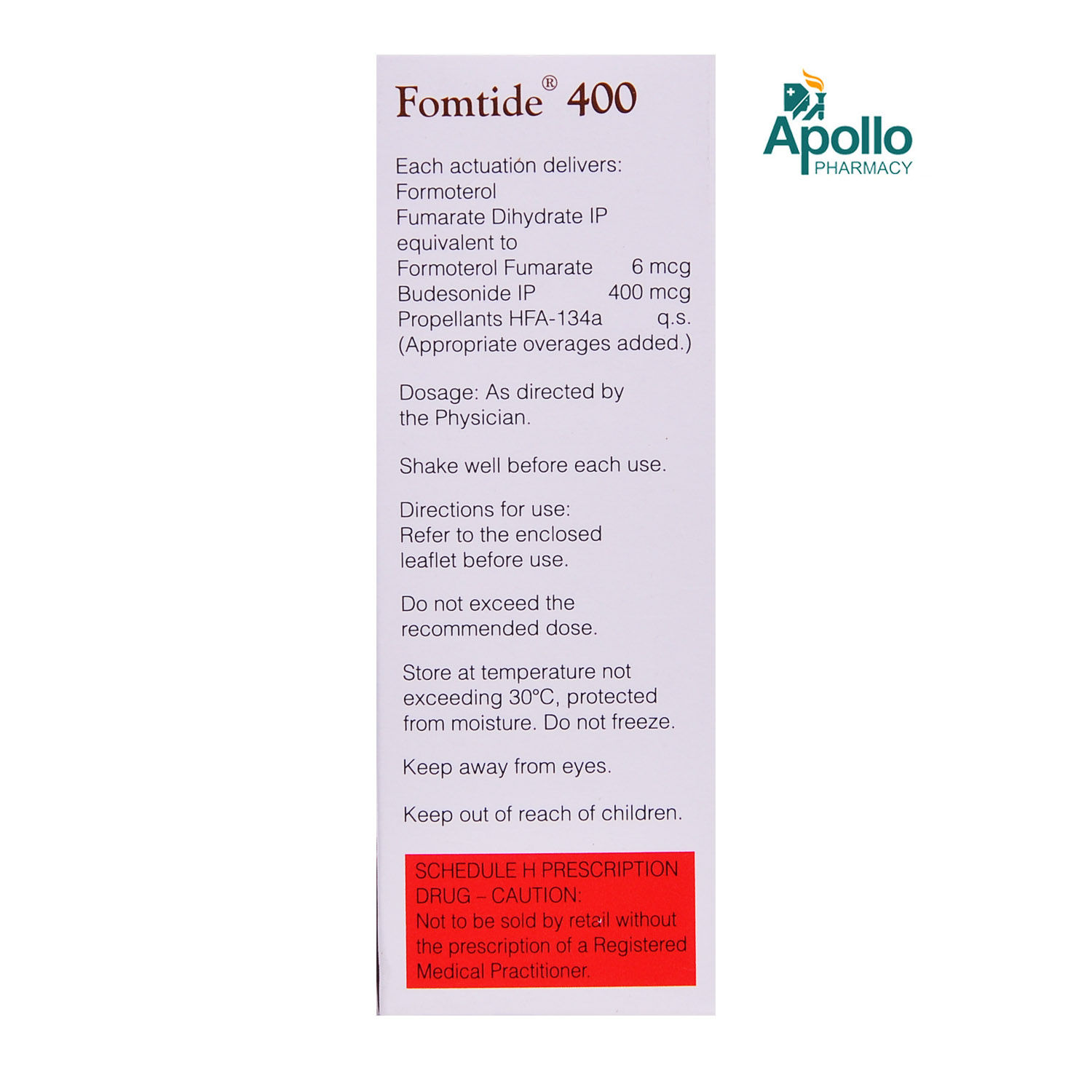 Fomtide 400 Inhaler 120 mdi Price, Uses, Side Effects, Composition ...