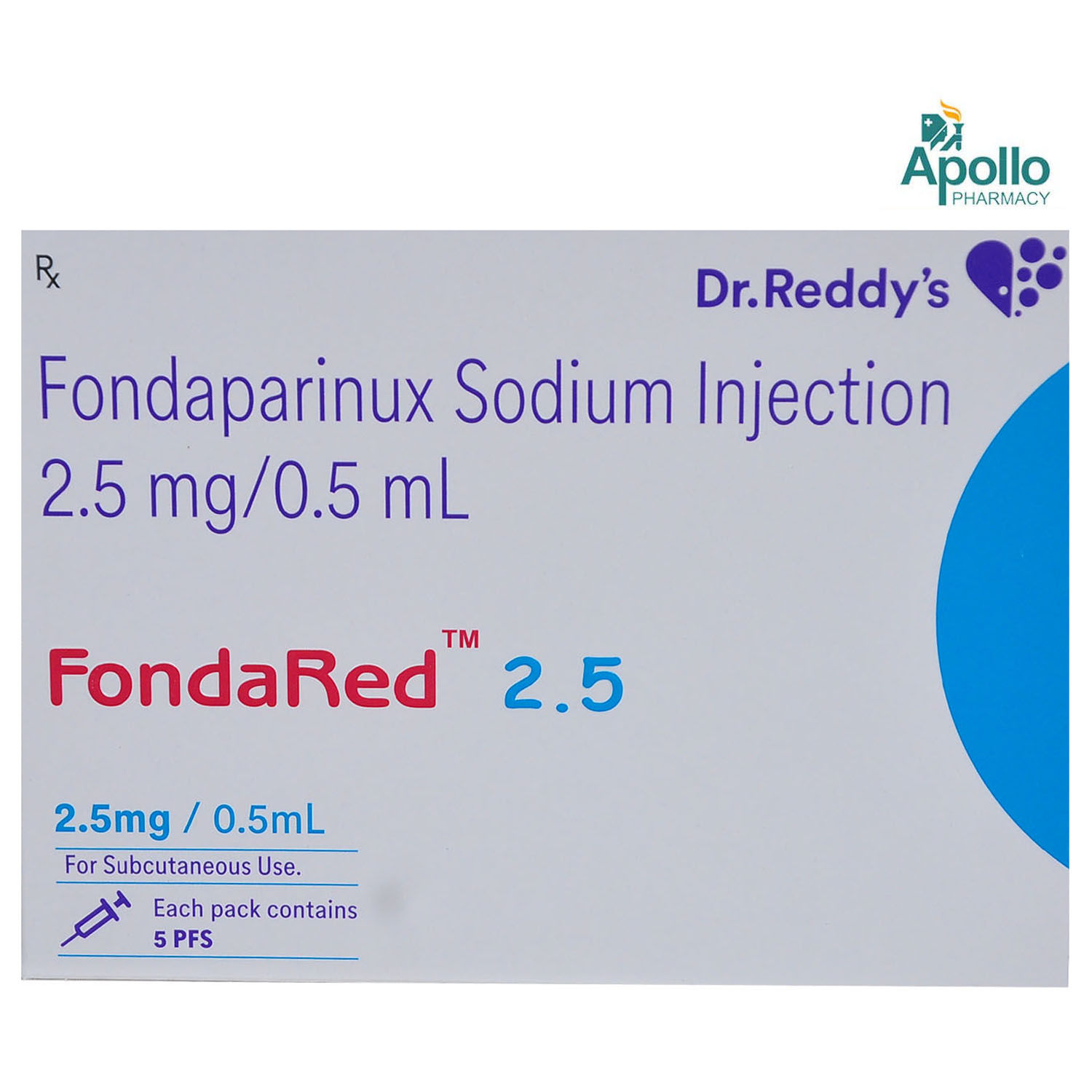 FONDARED 2.5MG INJECTION 0.5ML Price, Uses, Side Effects, Composition ...