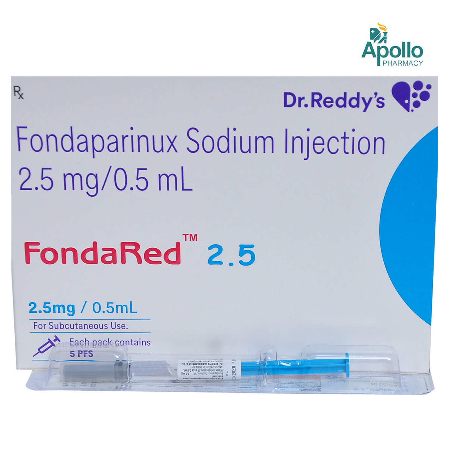 FONDARED 2.5MG INJECTION 0.5ML Price, Uses, Side Effects, Composition ...