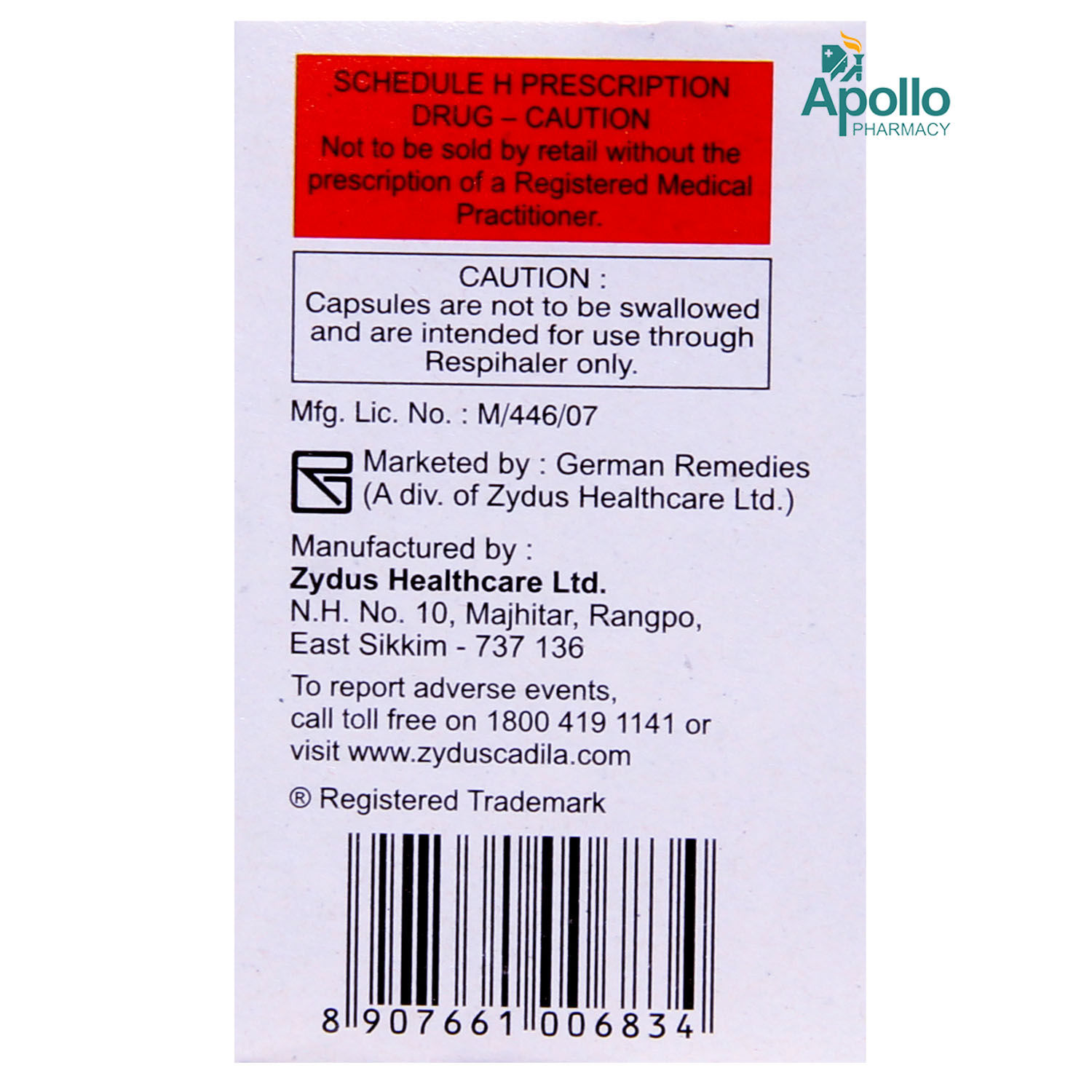 Forair 250 Respicaps 30's Price, Uses, Side Effects, Composition ...