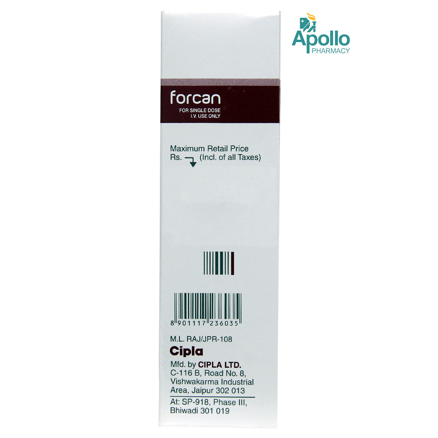 Forcan I.V 100ml Price, Uses, Side Effects, Composition - Apollo Pharmacy