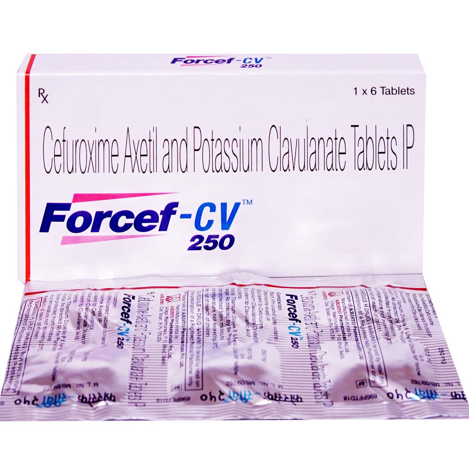 Forcef CV 250 Tablet 6's Price, Uses, Side Effects, Composition ...