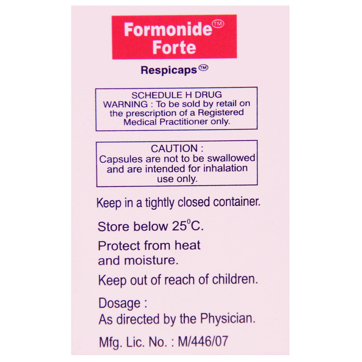 Formonide Forte Respicaps 30's Price, Uses, Side Effects, Composition ...
