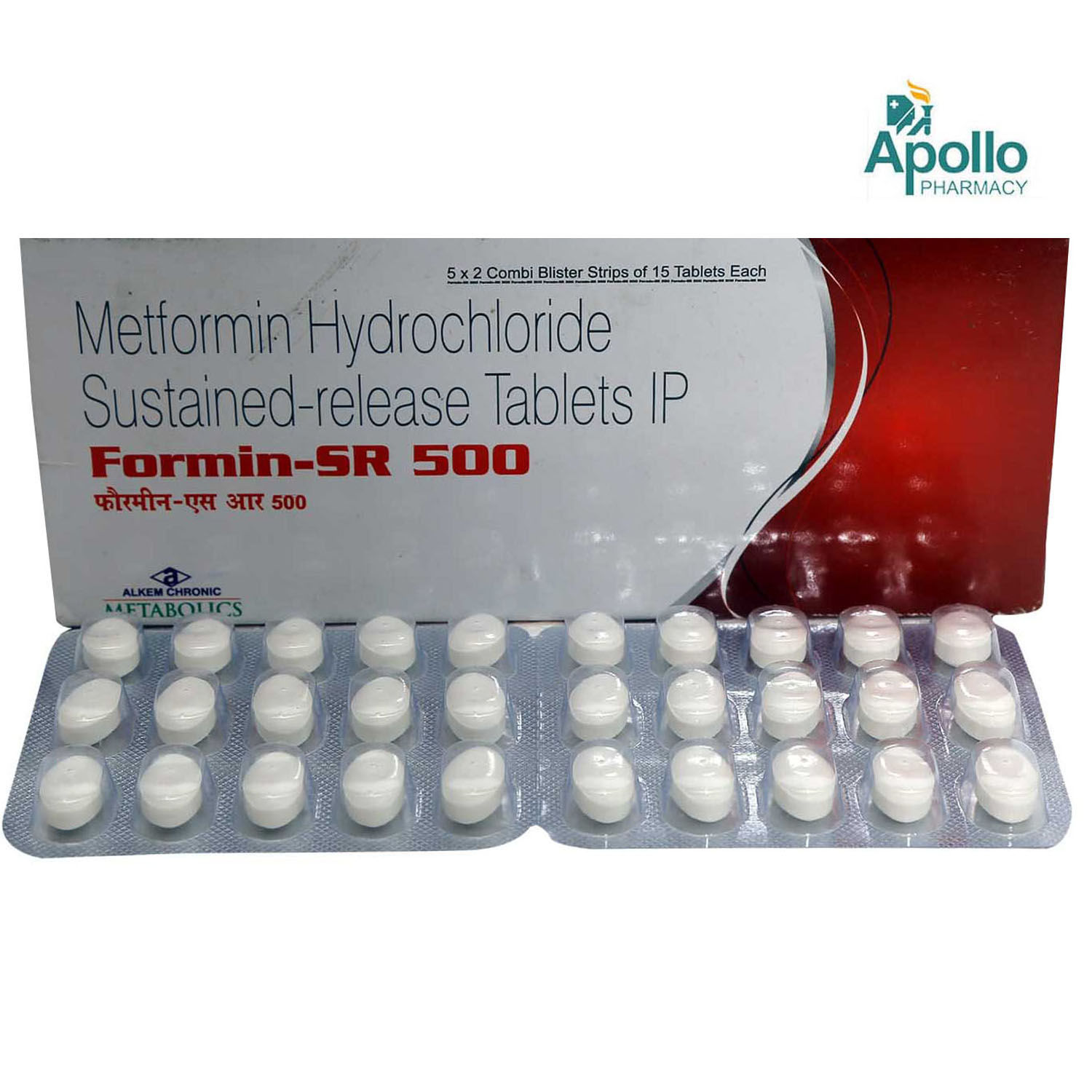 Formin SR 500 Tablet 15's Price, Uses, Side Effects, Composition ...