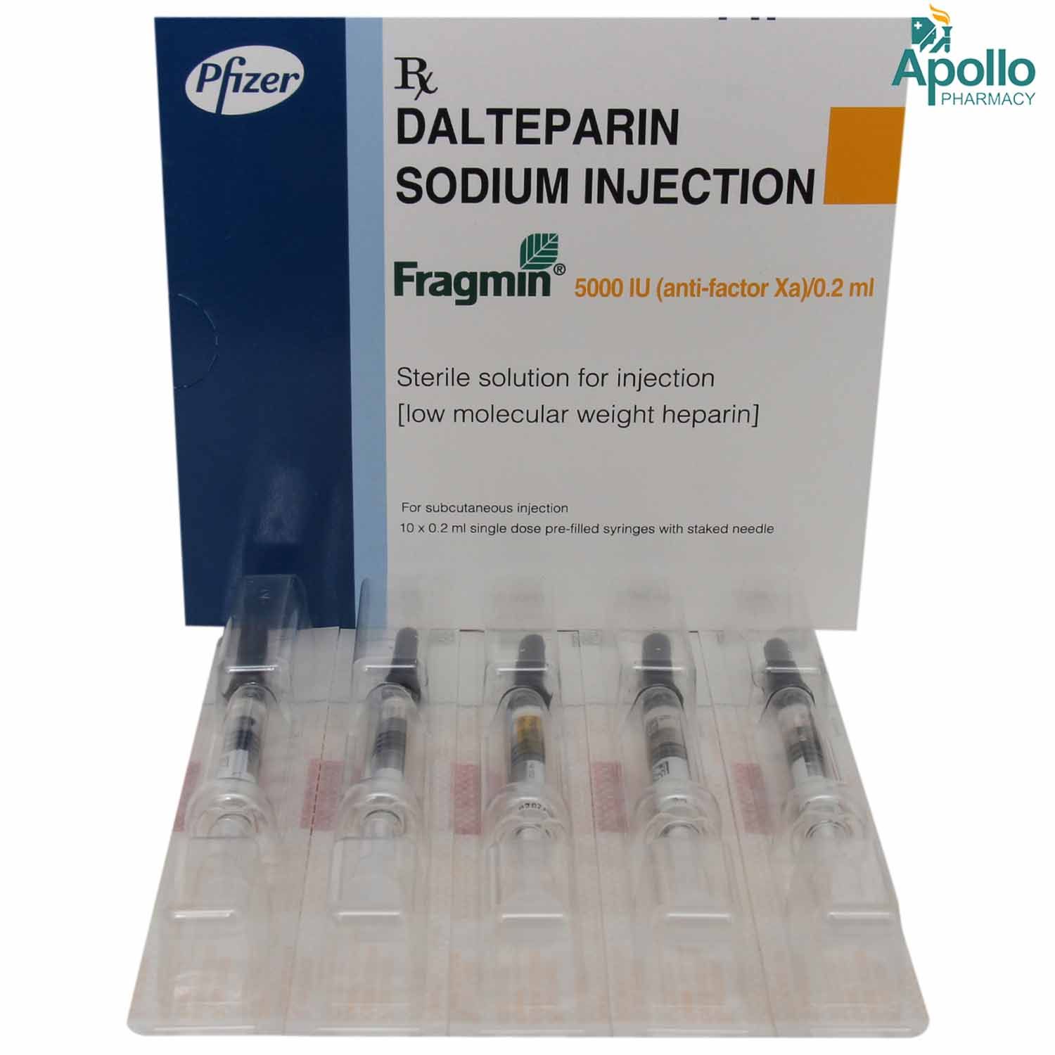 Fragmin 5000IU Injection 0.2 ml Price, Uses, Side Effects, Composition ...