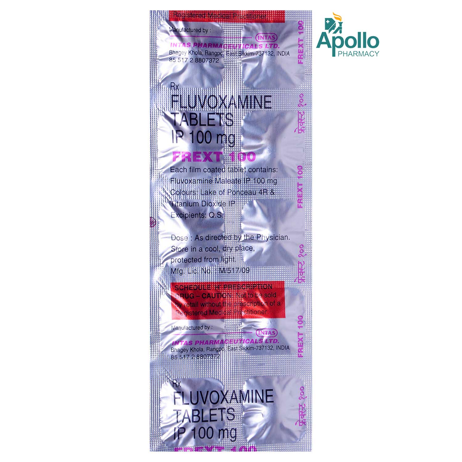 Frext 100 Tablet 10's Price, Uses, Side Effects, Composition - Apollo ...