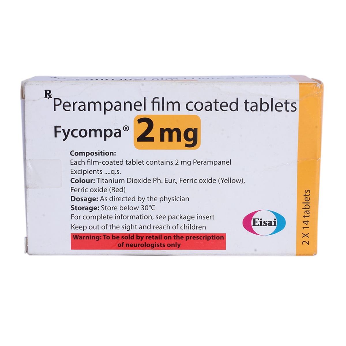 Fycompa 2 mg Tablet 14's Price, Uses, Side Effects, Composition ...