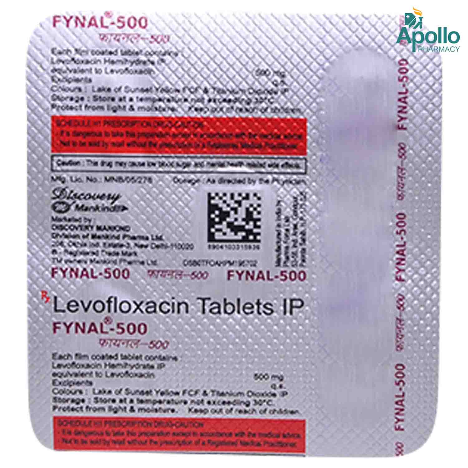 Fynal 500 Tablet 5's Price, Uses, Side Effects, Composition - Apollo ...