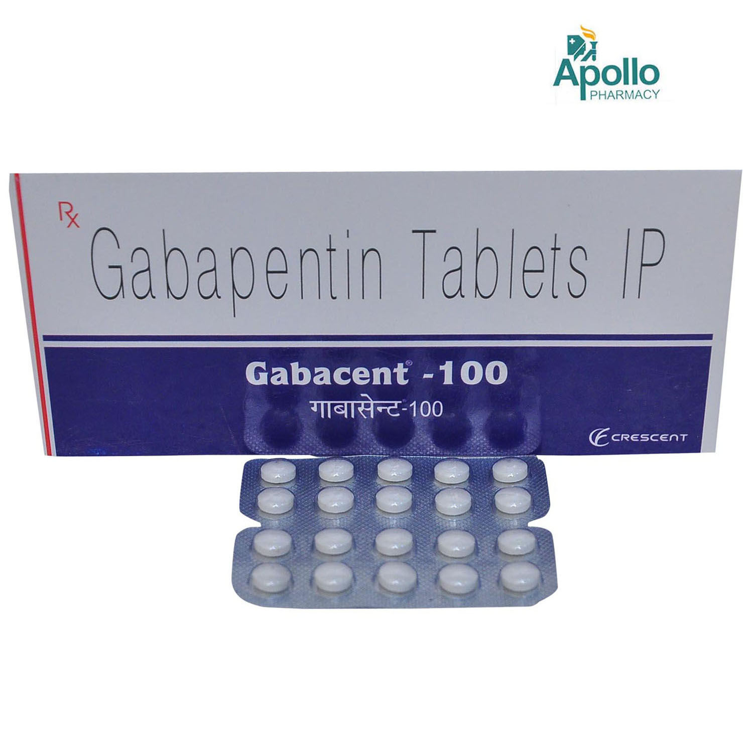 GABACENT 100MG TABLET Price, Uses, Side Effects, Composition - Apollo ...