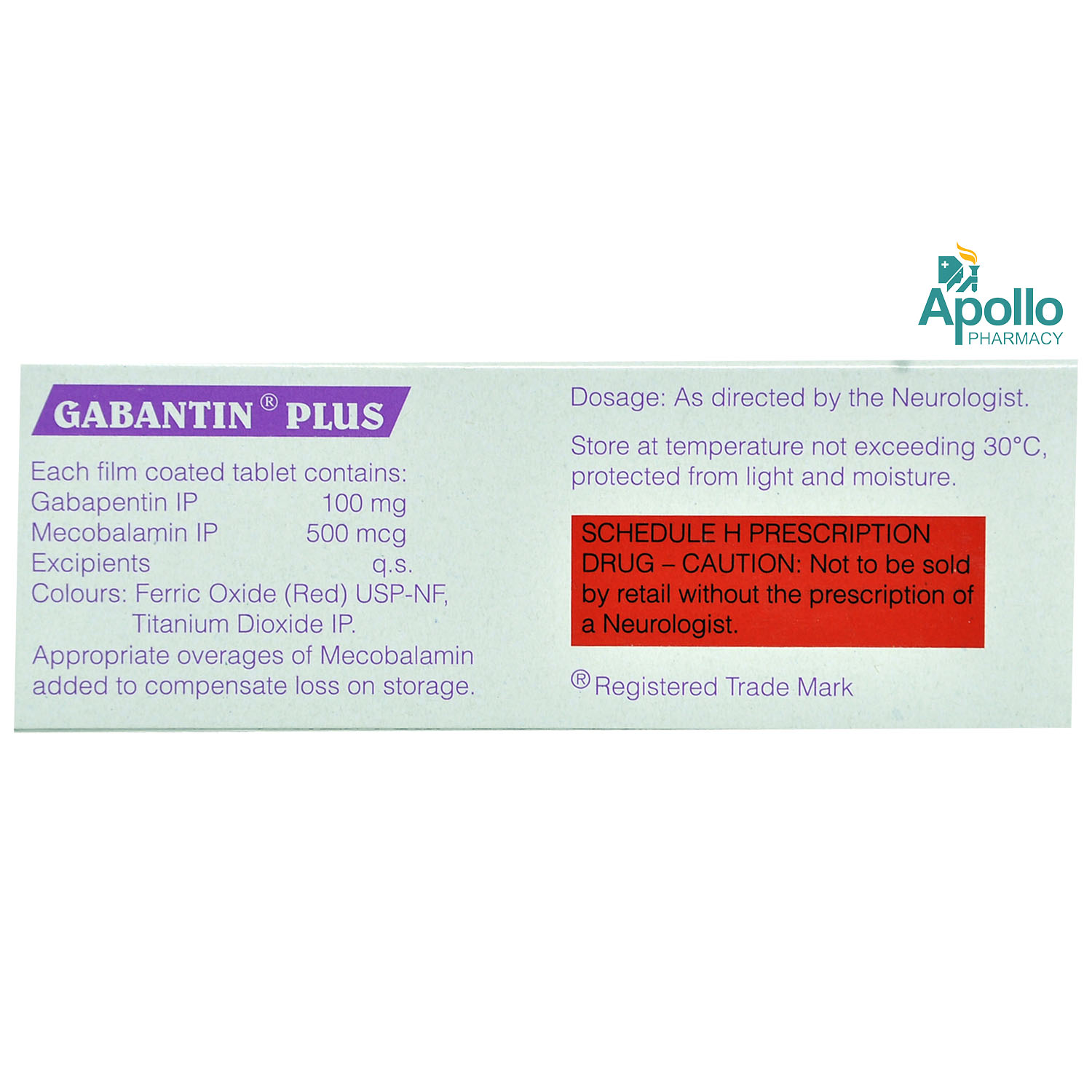 Gabantin Plus Tablet 10's Price, Uses, Side Effects, Composition ...