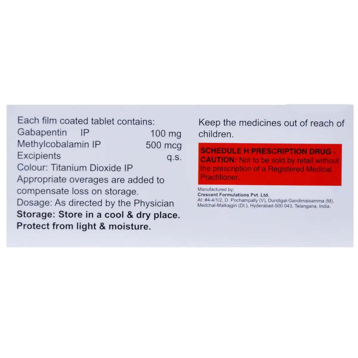 Gabarich-100 Tablet 10's Price, Uses, Side Effects, Composition ...