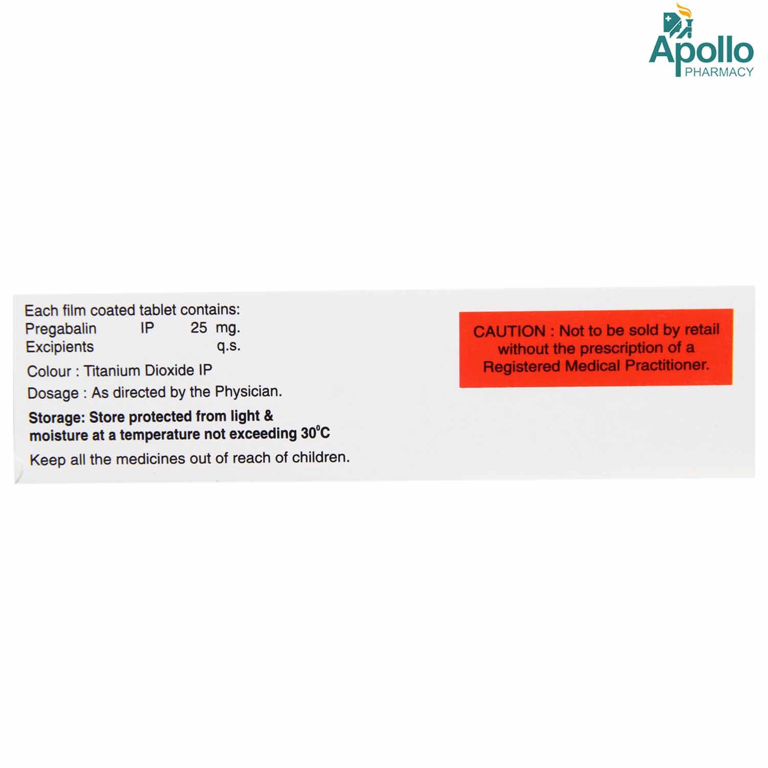 Gabawin-25 Tablet 10's Price, Uses, Side Effects, Composition - Apollo ...