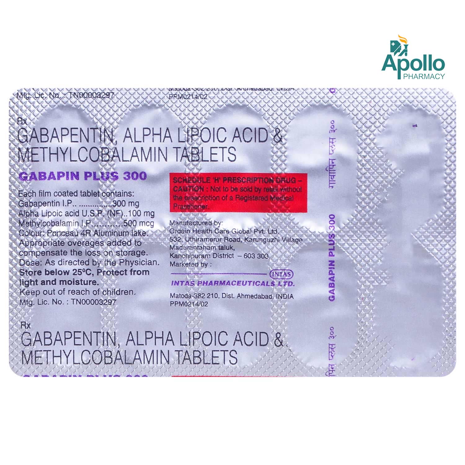 Gabapin Plus 300 Tablet 10's Price, Uses, Side Effects, Composition ...