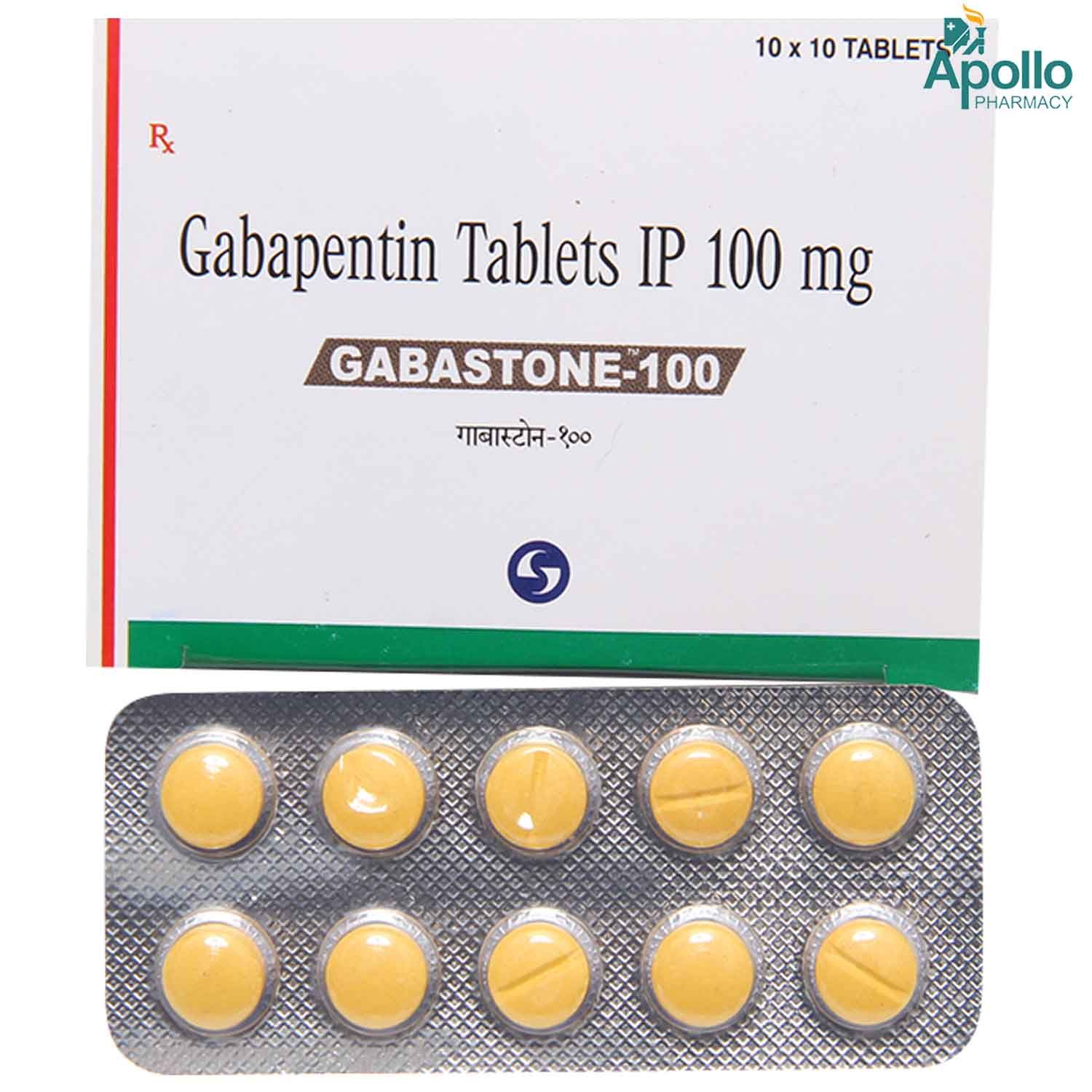 Gabastone-100 Tablet 10's Price, Uses, Side Effects, Composition ...