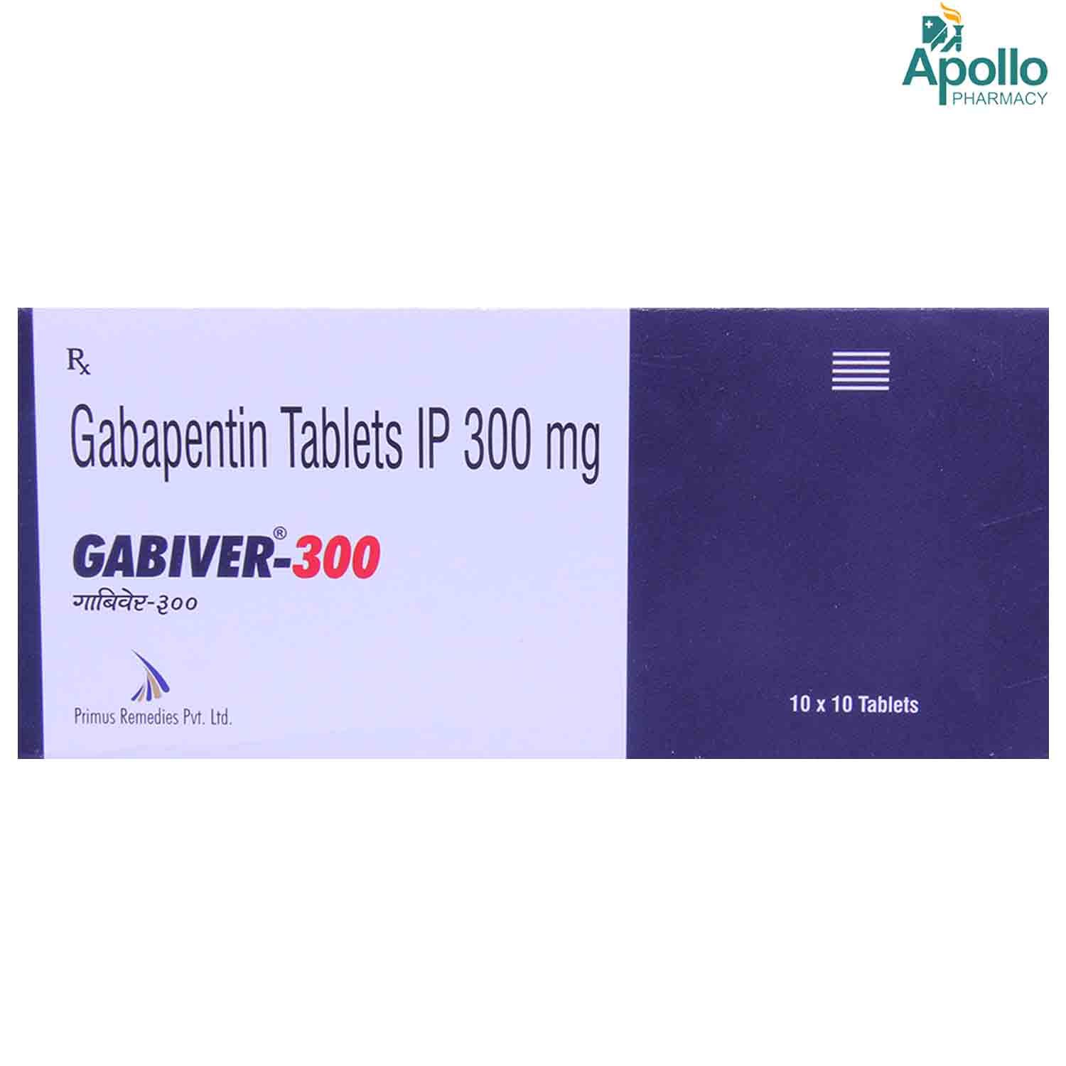 Gabiver-300 Tablet 10's Price, Uses, Side Effects, Composition - Apollo ...
