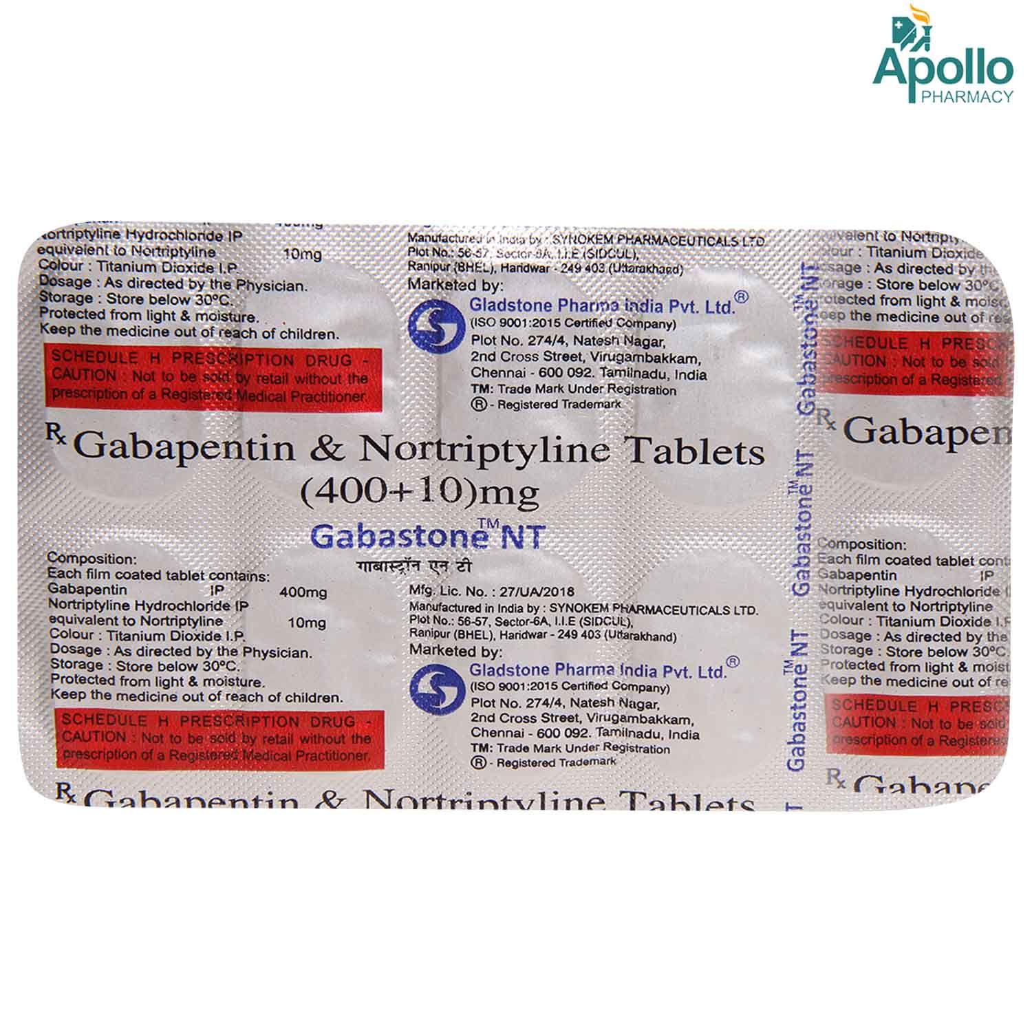 Gabastone NT Tablet 10's Price, Uses, Side Effects, Composition ...
