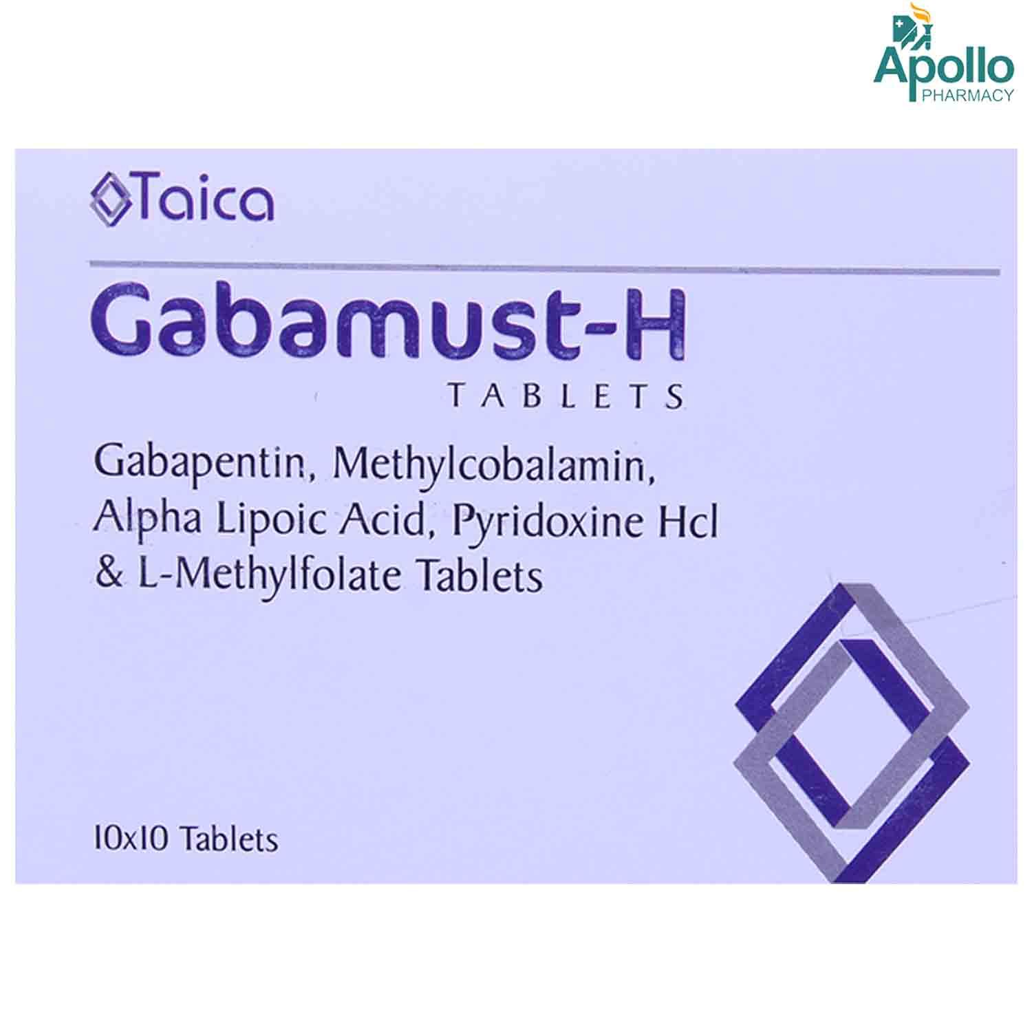 Gabamust-H Tablet 10's Price, Uses, Side Effects, Composition - Apollo ...