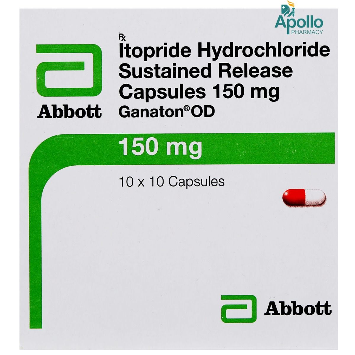 Ganaton OD 150 mg Capsule 10's Price, Uses, Side Effects, Composition ...
