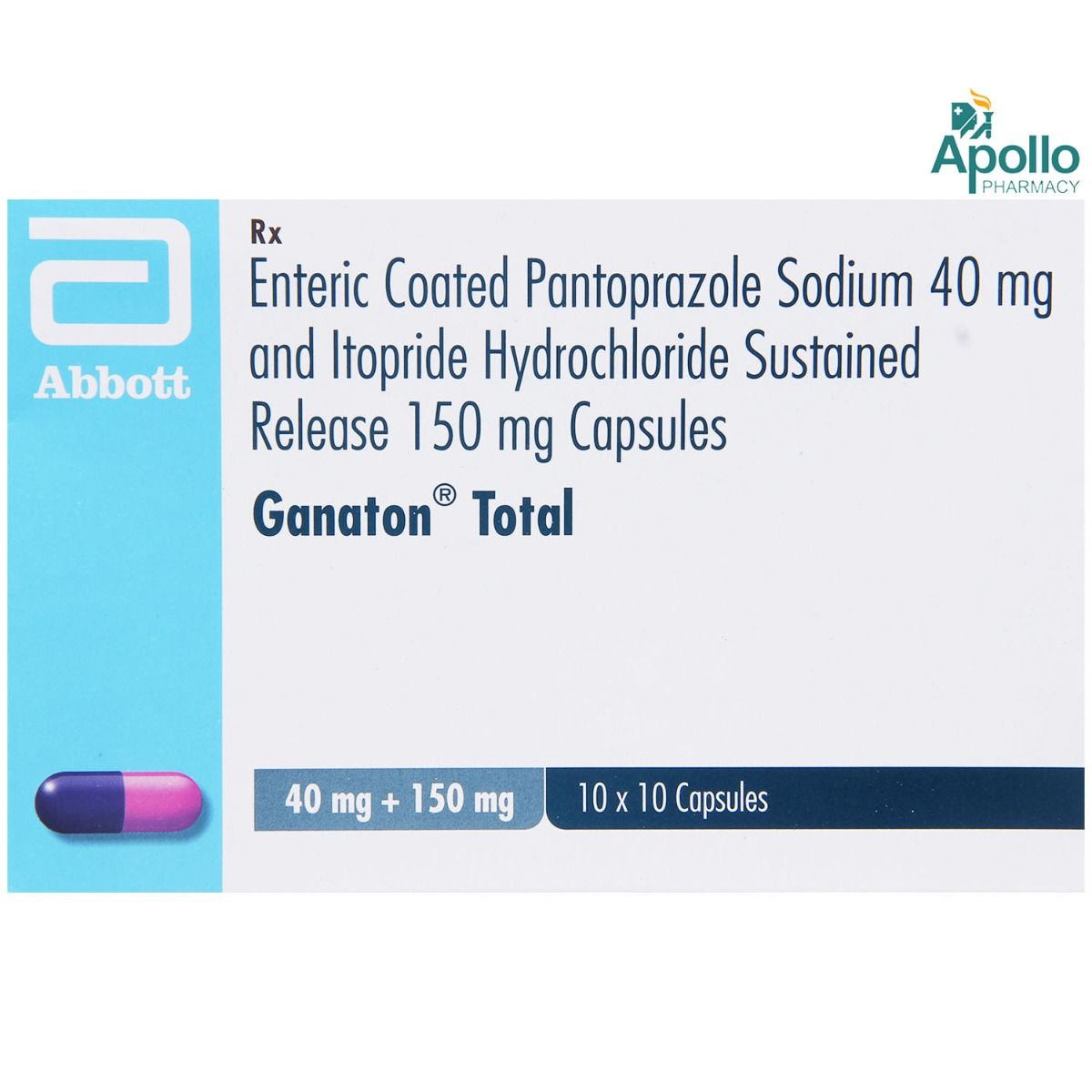 Ganaton Total Capsule 10's Price, Uses, Side Effects, Composition ...