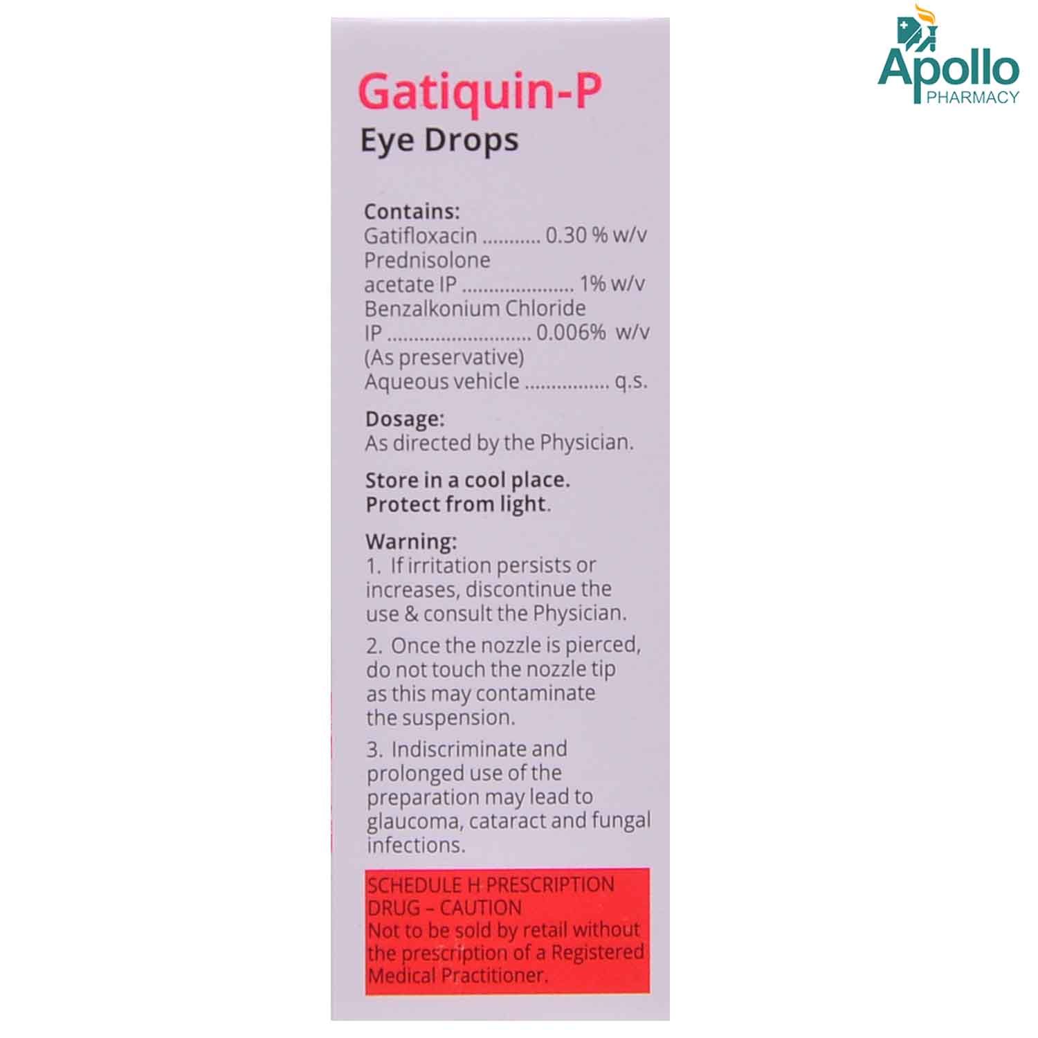 Gatiquin P Eye Drop 10 ml Price, Uses, Side Effects, Composition ...